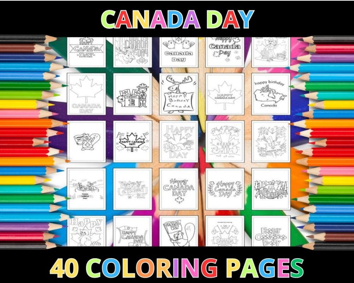 Printable Canada Day Coloring Pages for Kids & Adults | 40 Pages ...