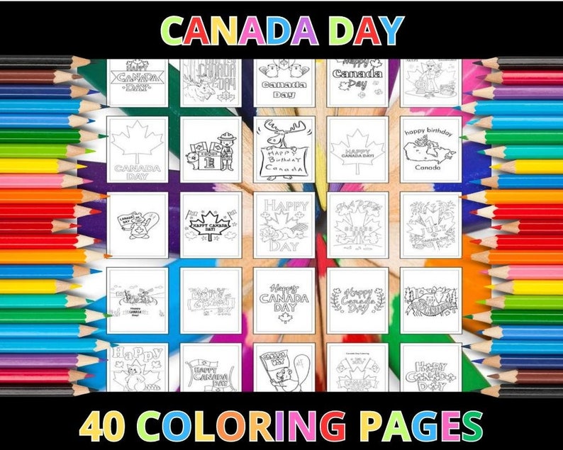 Printable Canada Day Coloring Pages for Kids & Adults | 40 Pages ...