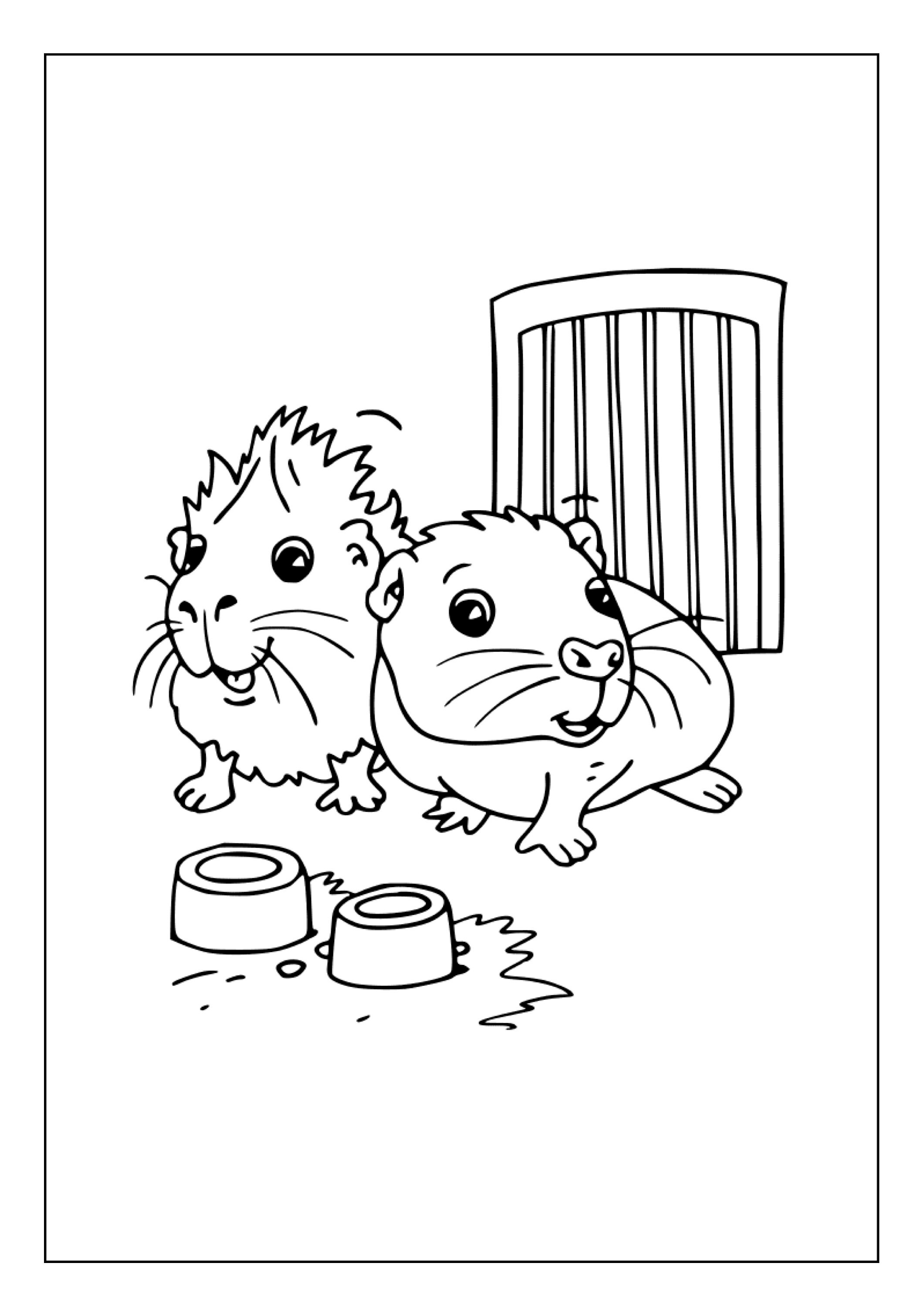 Printable Guinea Pig Coloring Pages for Kids & Adults | 30 Pages ...