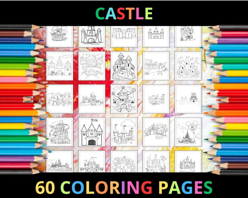 Printable Castle Coloring Pages for Kids and Adults | 60 Pages ...