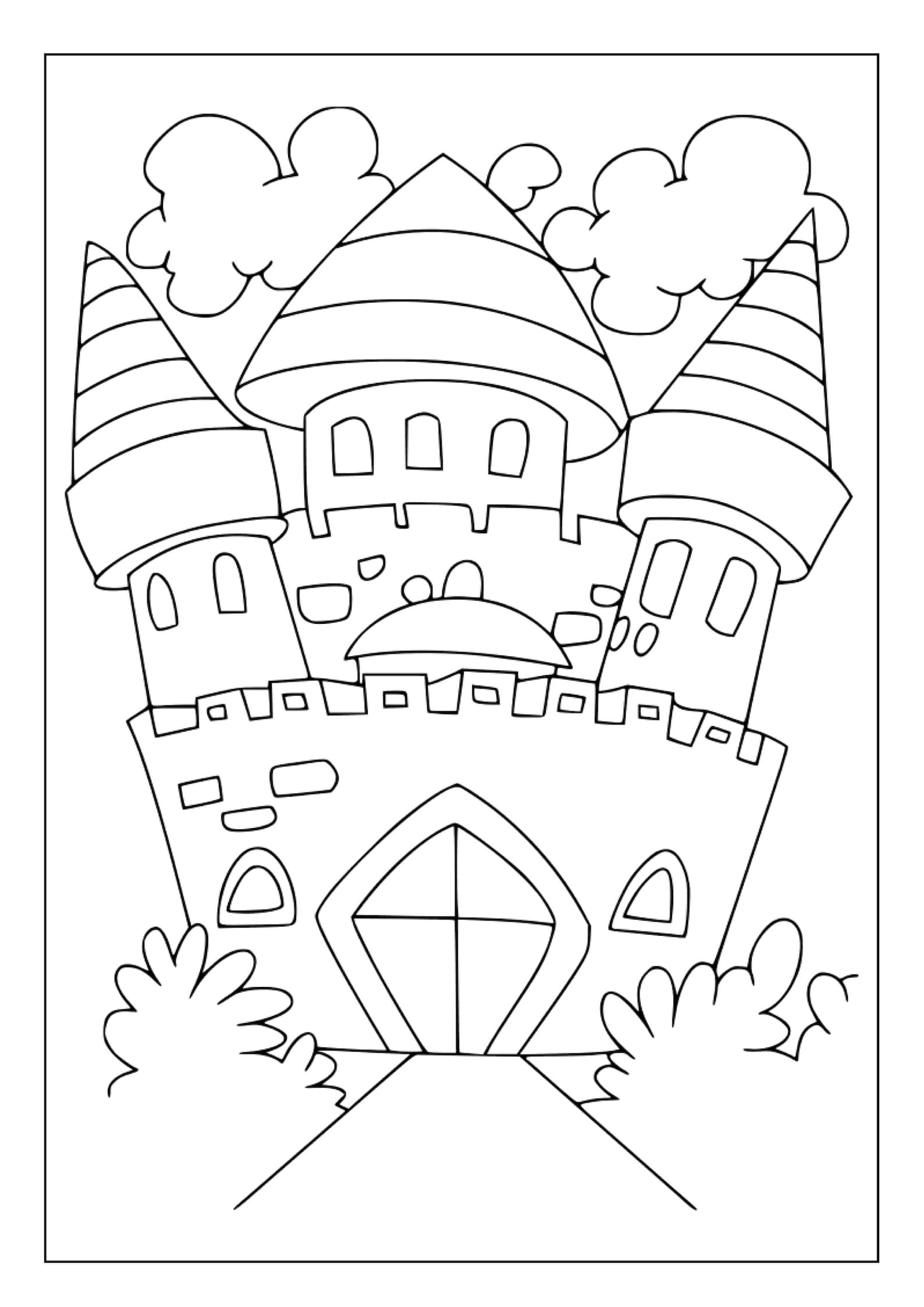 Printable Castle Coloring Pages for Kids and Adults | 60 Pages ...