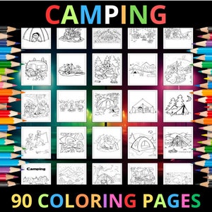 Printable Camping Coloring Pages for Kids and Adults | 90 Pages ...