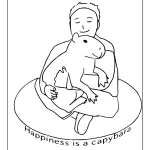 Printable Capybara Coloring Pages for Kids & Adults | 35 Pages ...