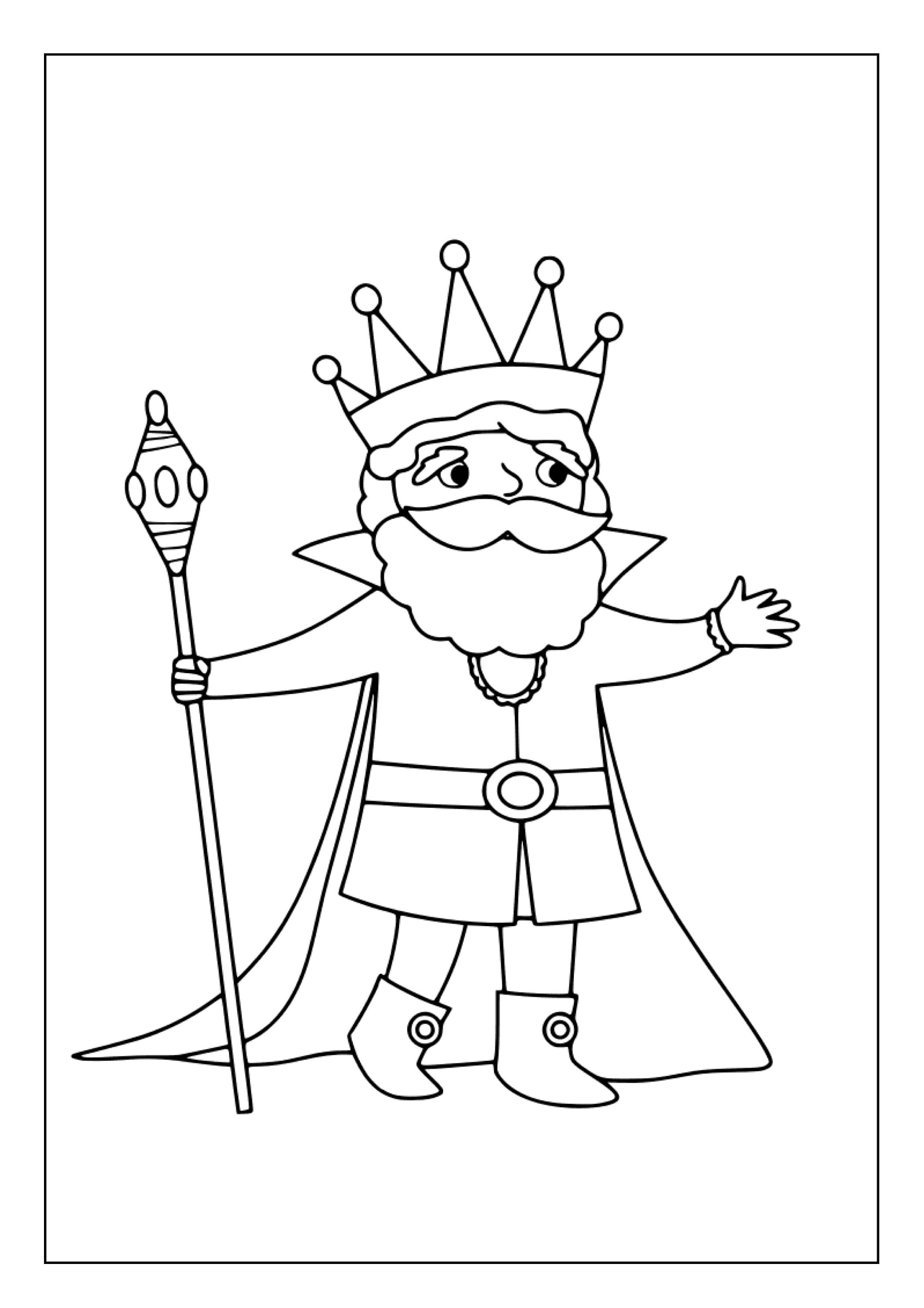 Printable King Coloring Pages for Kids & Adults |30 Pages |instant ...