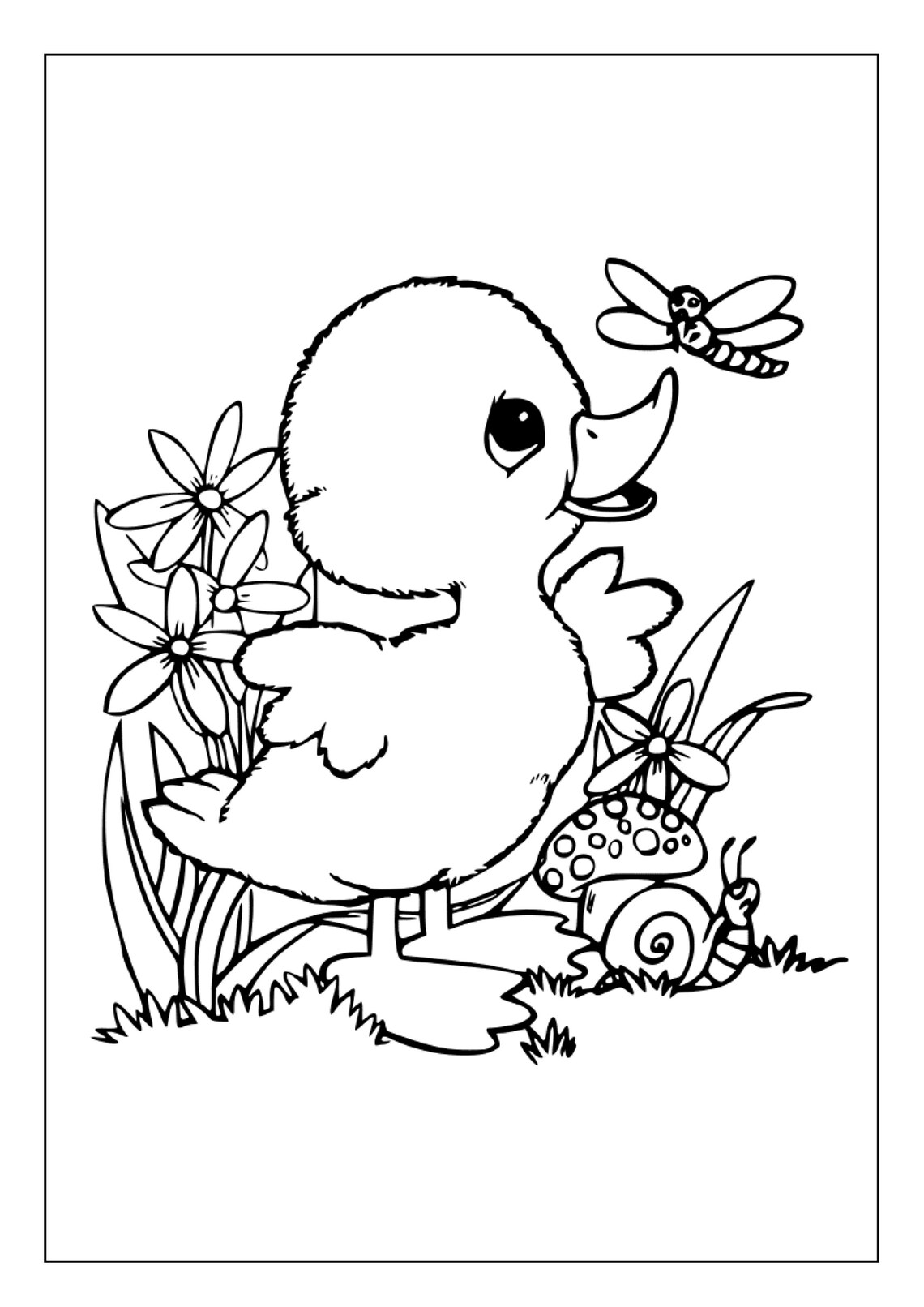 Printable Baby Animal Coloring Pages for Kids and Adults | 90 Pages ...