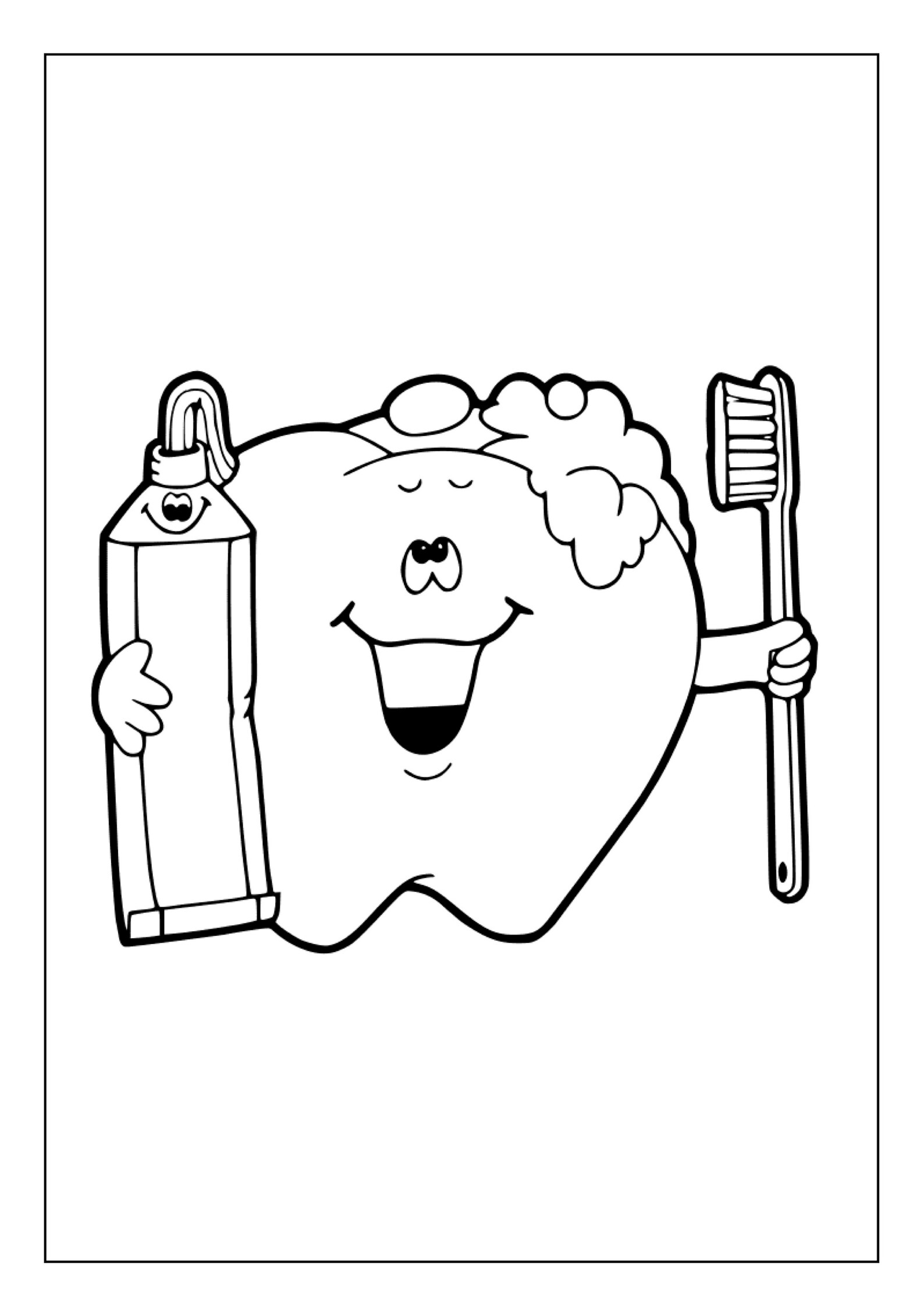 Printable Tooth Coloring Pages for Kids & Adults | 30 Pages | Instant ...