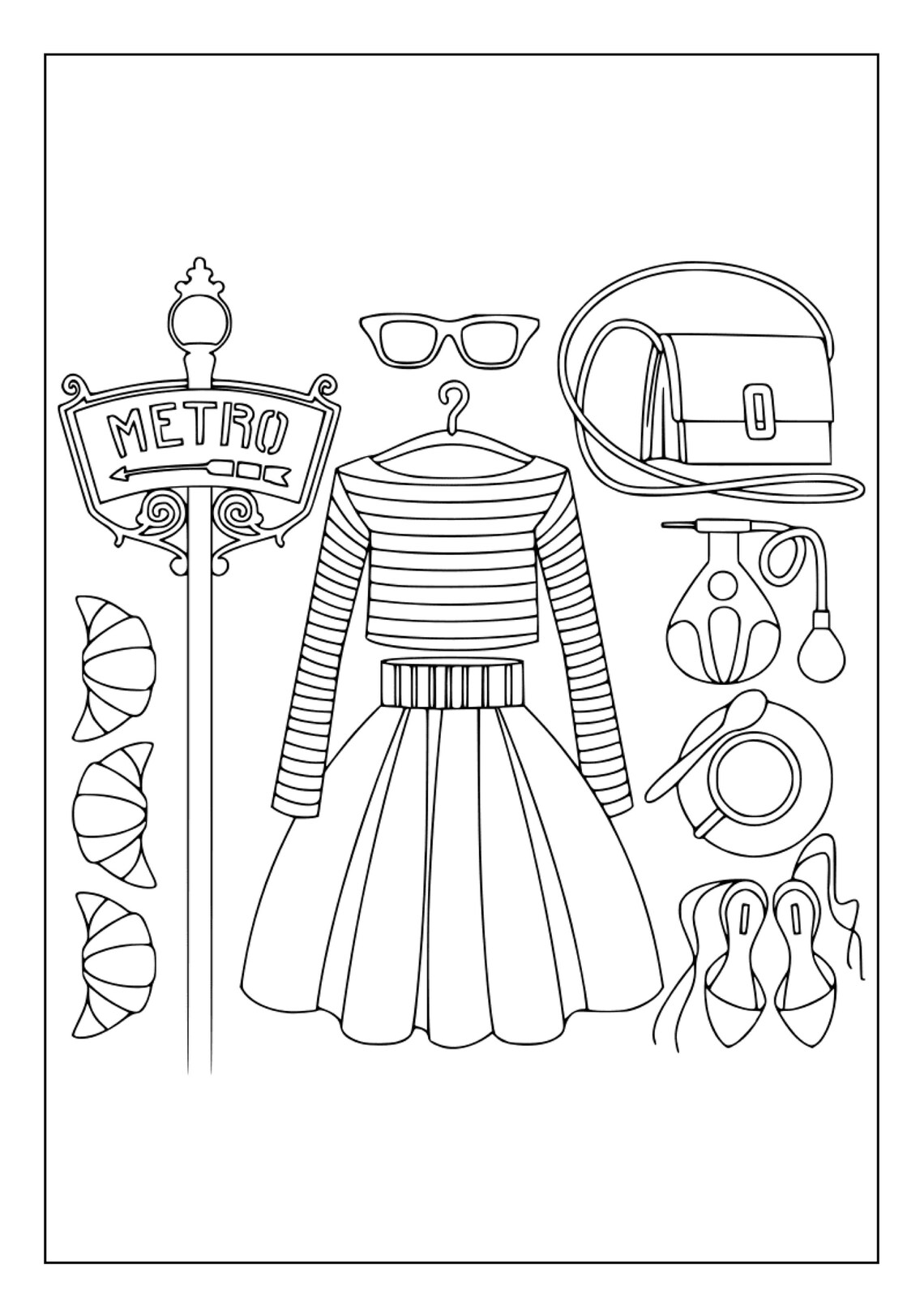 Printable Dress Coloring Pages for Kids and Adults | 100 Pages ...