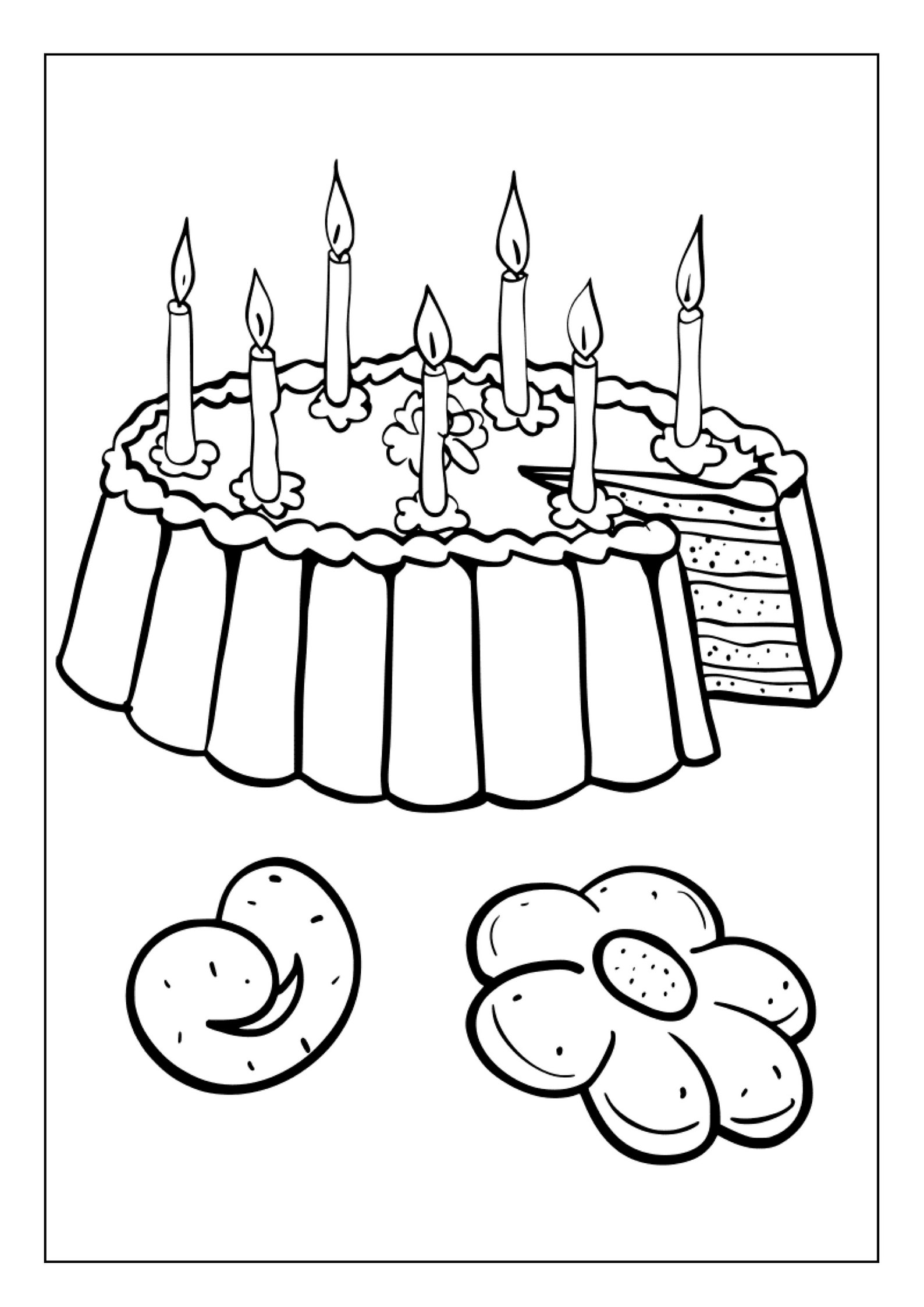 Printable Birthday Cake Coloring Pages for Kids & Adults | 45 Pages ...