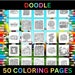 Printable Doodle Coloring Pages for Kids & Adults | 50 Pages | Instant ...