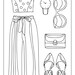 Printable Fashion Coloring Pages for Kids and Adults 90 Pages Instant ...