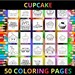 Printable Cupcake Coloring Pages for Kids and Adults | 50 Pages ...