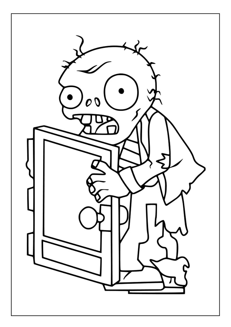 Printable Zombie Coloring Pages for Kids and Adults 90 Pages - Etsy