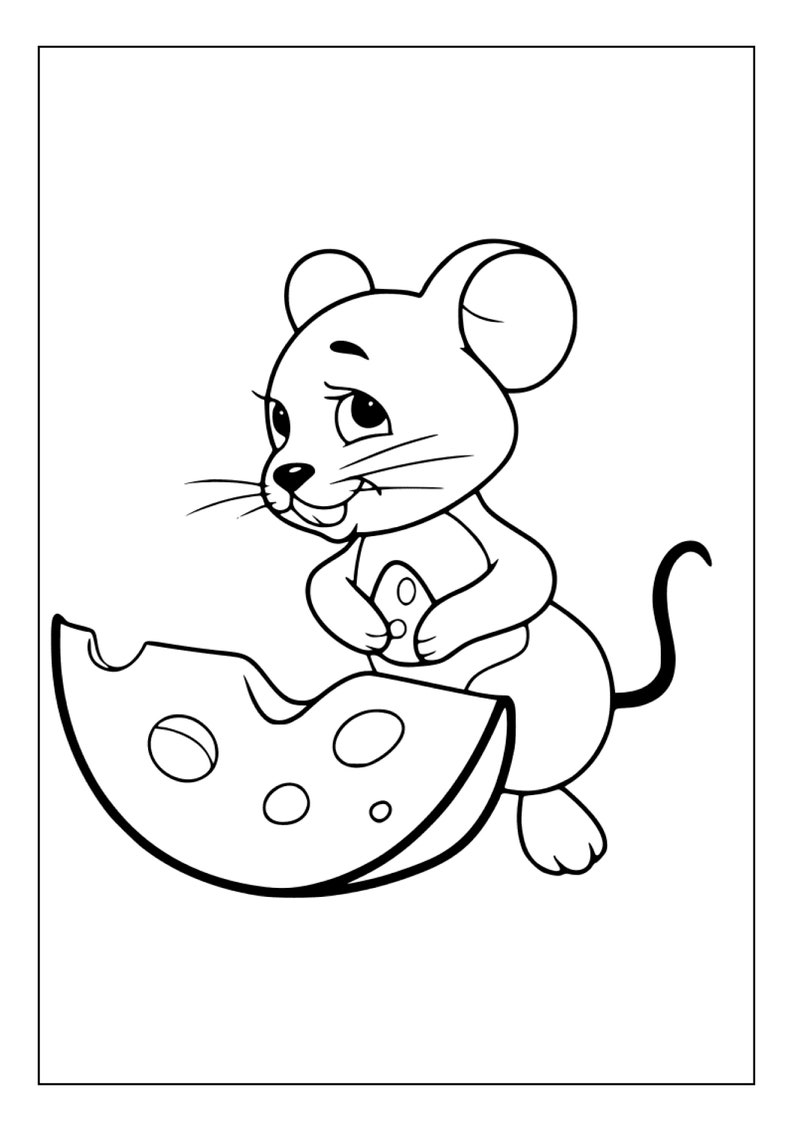 Printable Rats Coloring Pages for Kids and Adults 45 Pages - Etsy