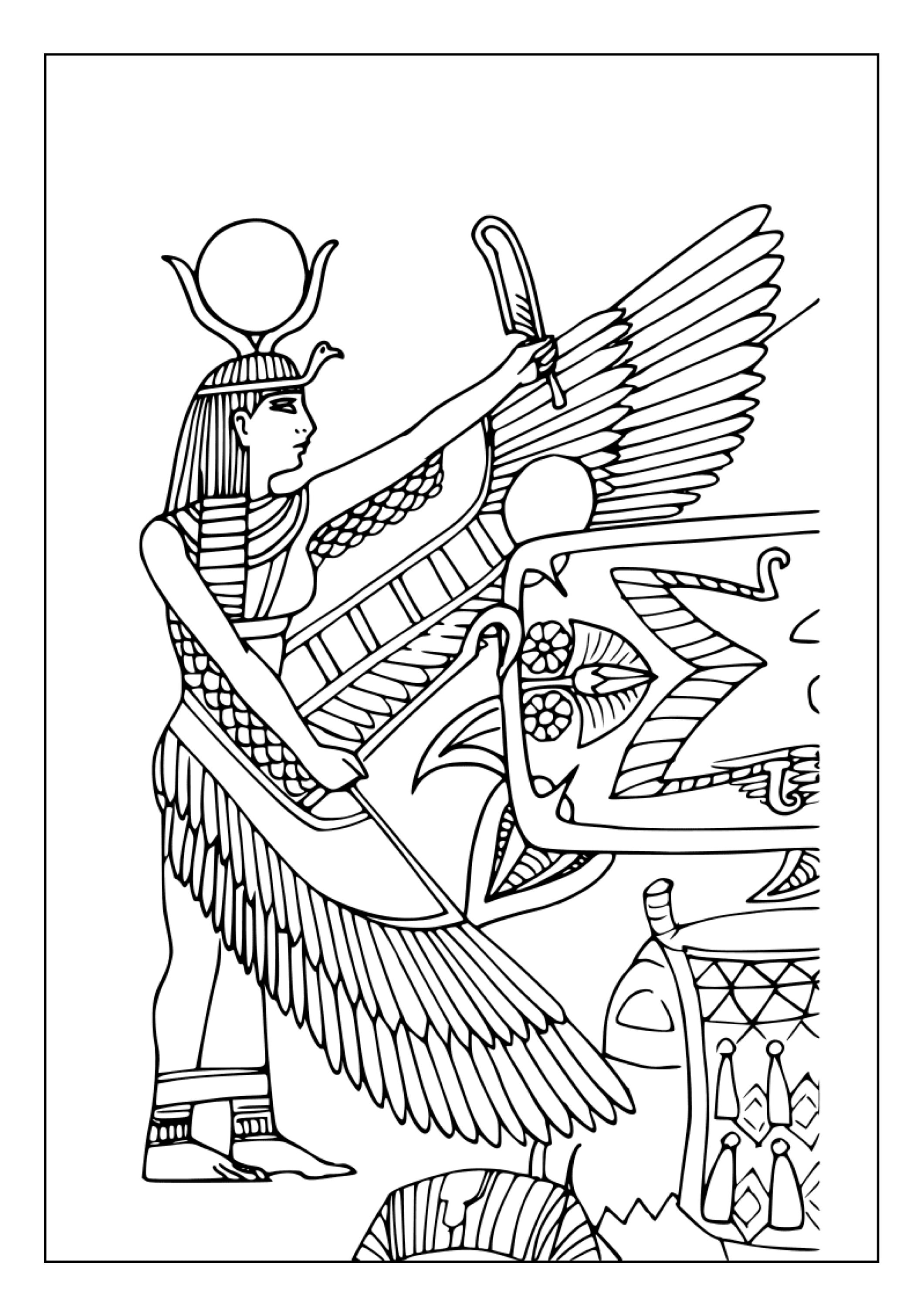 Printable Egypt Coloring Pages for Kids & Adults | 65 Pages | Digital ...