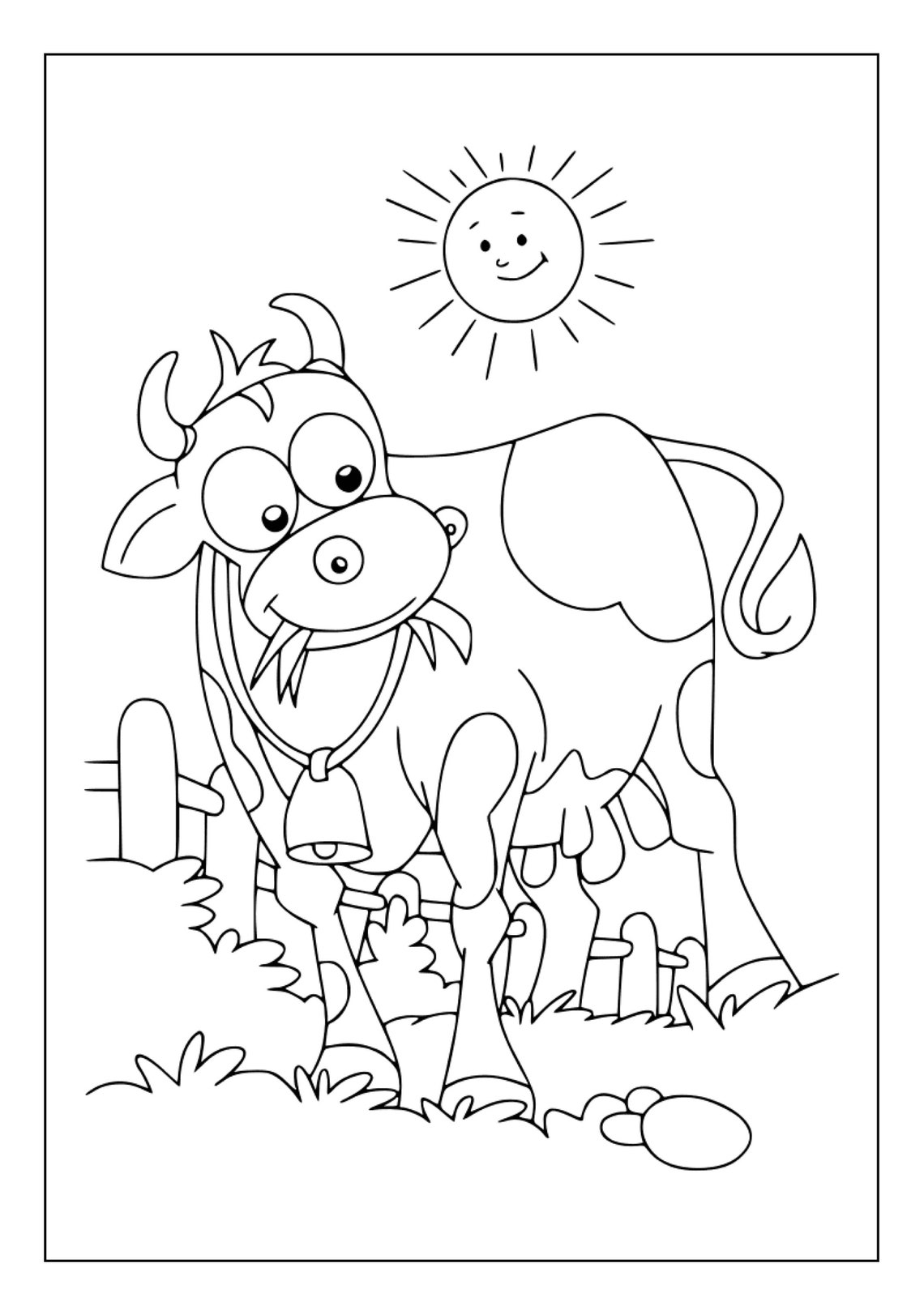 Printable Cow Coloring Pages for Kids and Adults 90 Pages Instant ...