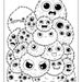 Printable Doodle Coloring Pages for Kids & Adults | 50 Pages | Instant ...