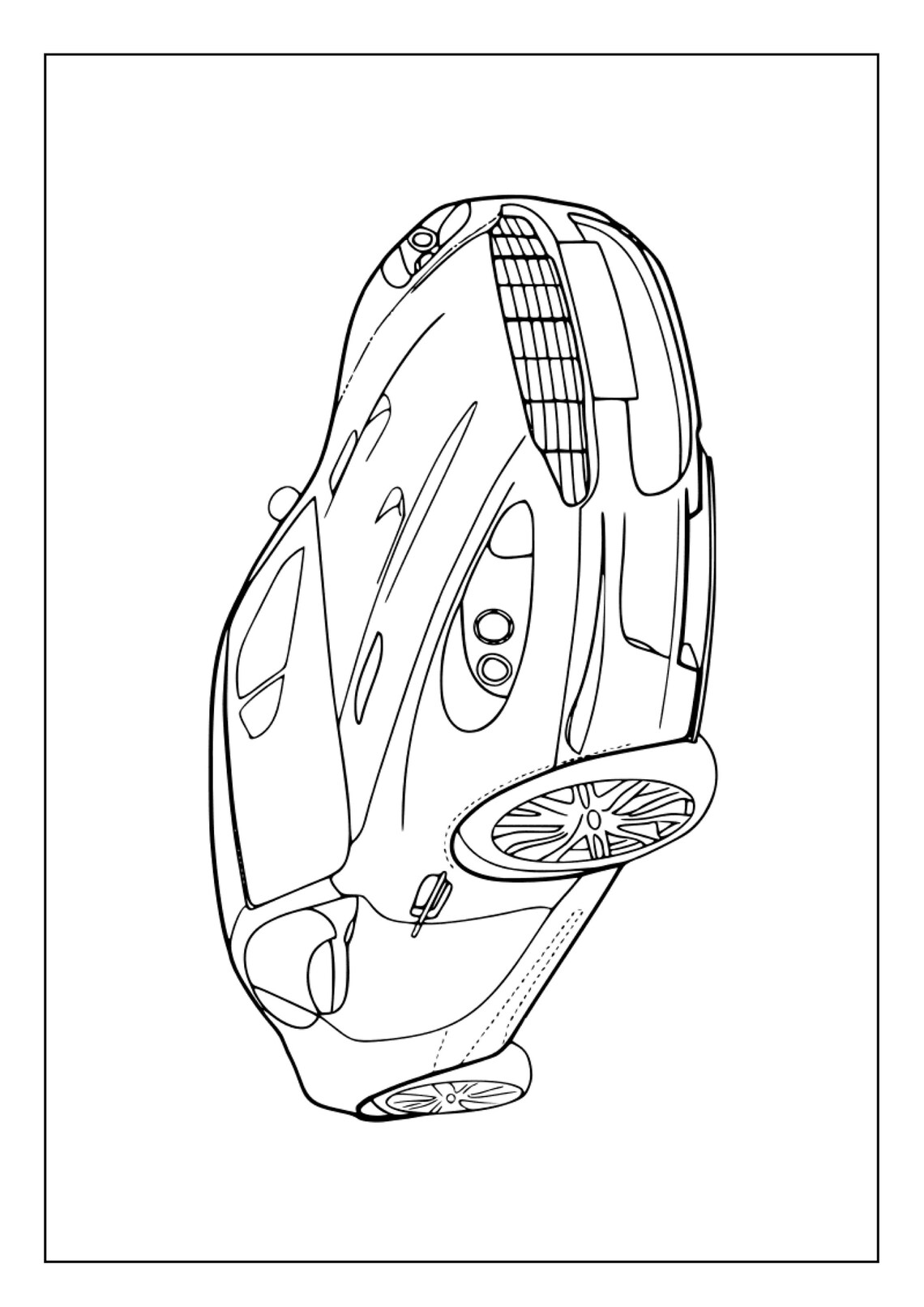 Printable Sports Cars Coloring Pages for Kids & Adults | 55 Pages ...