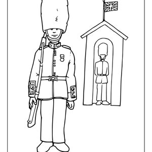 Printable England Coloring Pages for Kids & Adults | 50 Pages | Instant ...