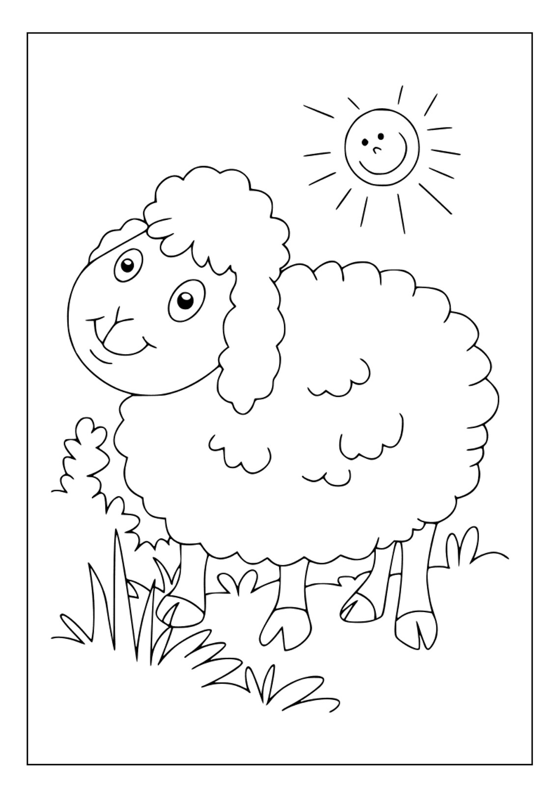 Printable Lamb Coloring Pages for Kids & Adults | 30 Pages | Instant ...