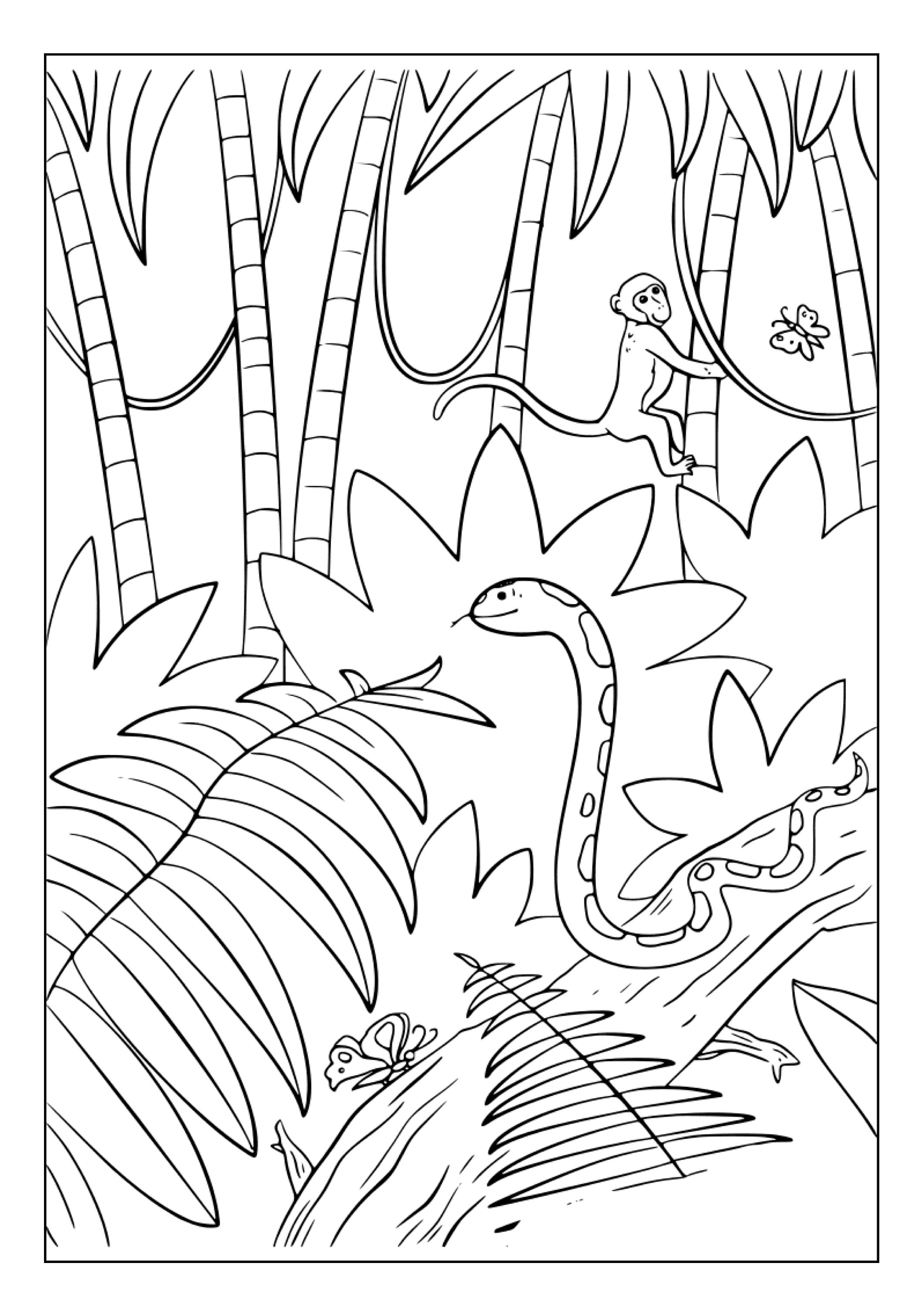 Printable Nature & Landscapes Coloring Pages for Kids and - Etsy