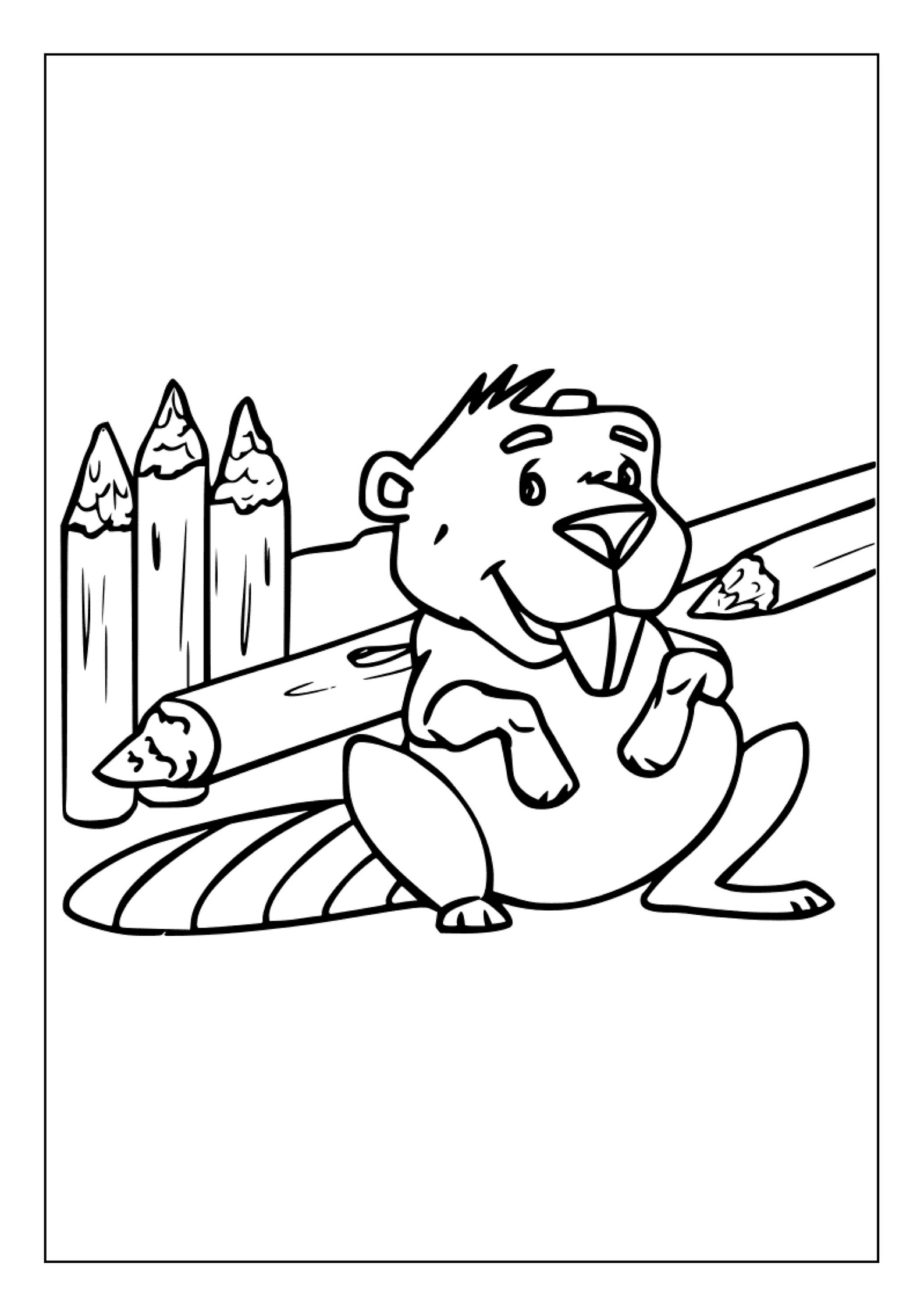 Printable Beaver Coloring Pages for Kids & Adults | 50 Pages | Digital ...