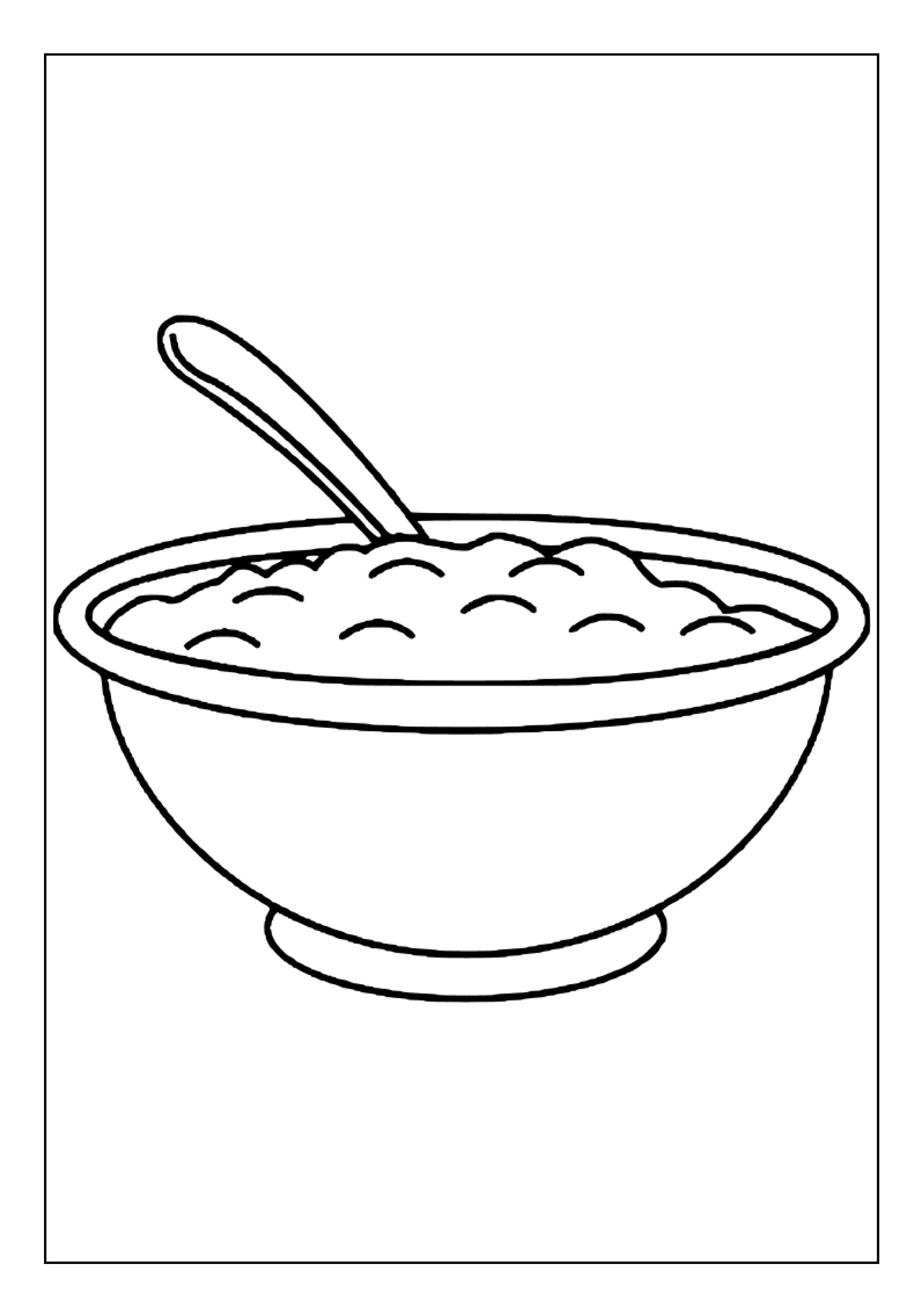 Printable Oatmeal Coloring Pages for Kids & Adults | 25 Pages | Instant ...
