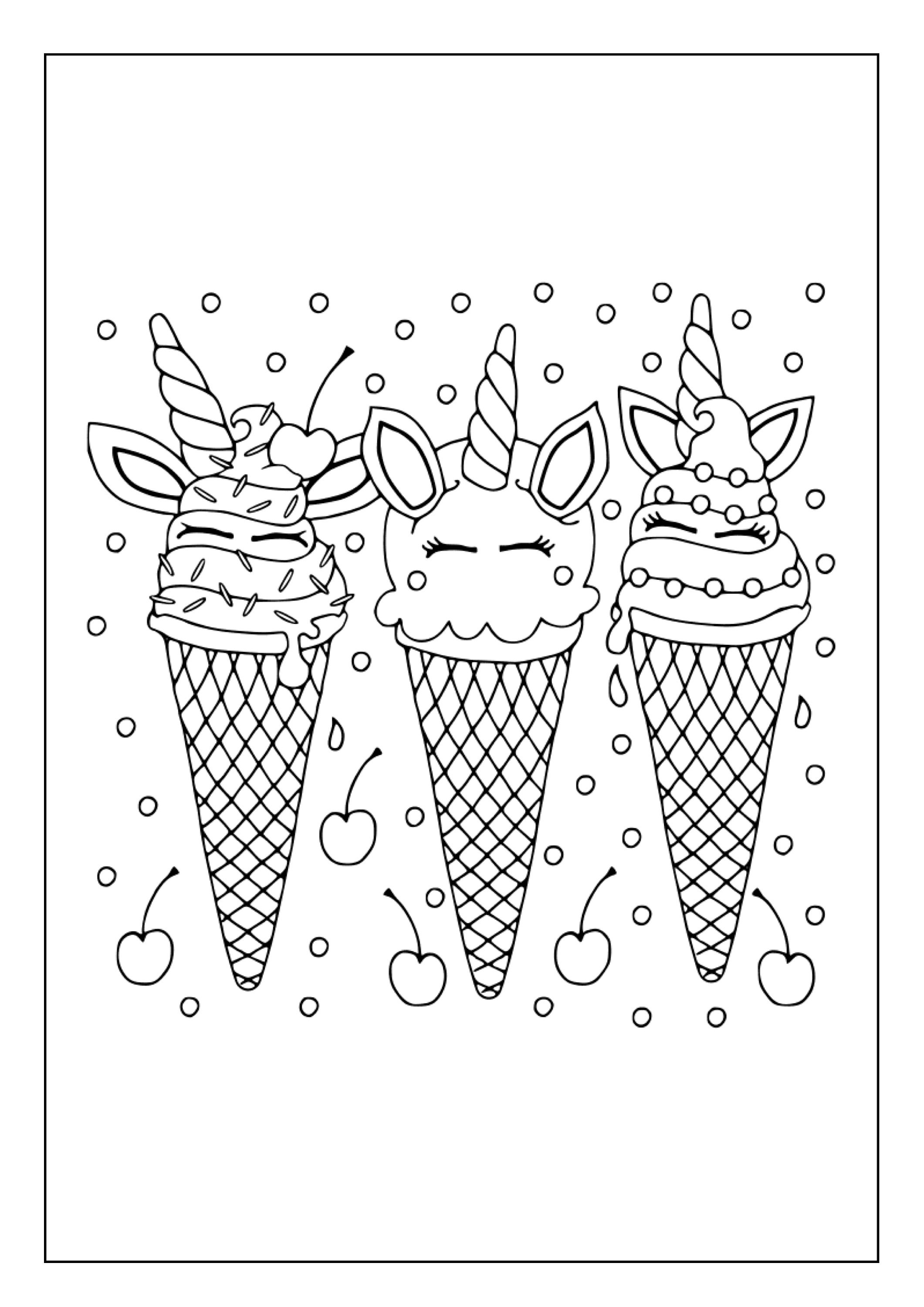 Printable Sweets Coloring Pages for Kids and Adults | 100 Pages ...