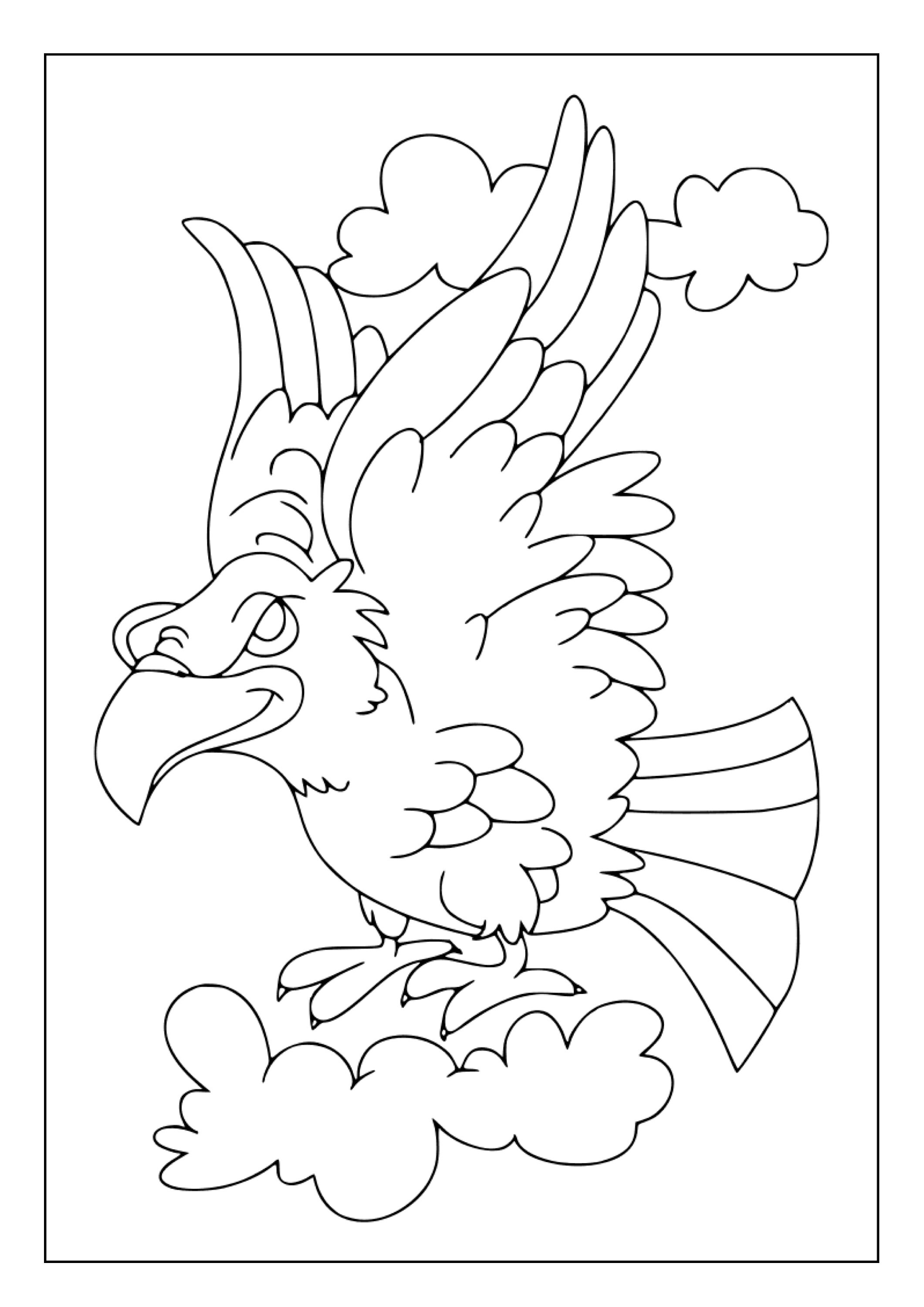 Printable Eagle Coloring Pages for Kids and Adults | 40 Pages | Instant ...