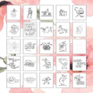 Printable April Fools Day Coloring Pages for Kids & Adults | 80 Pages ...