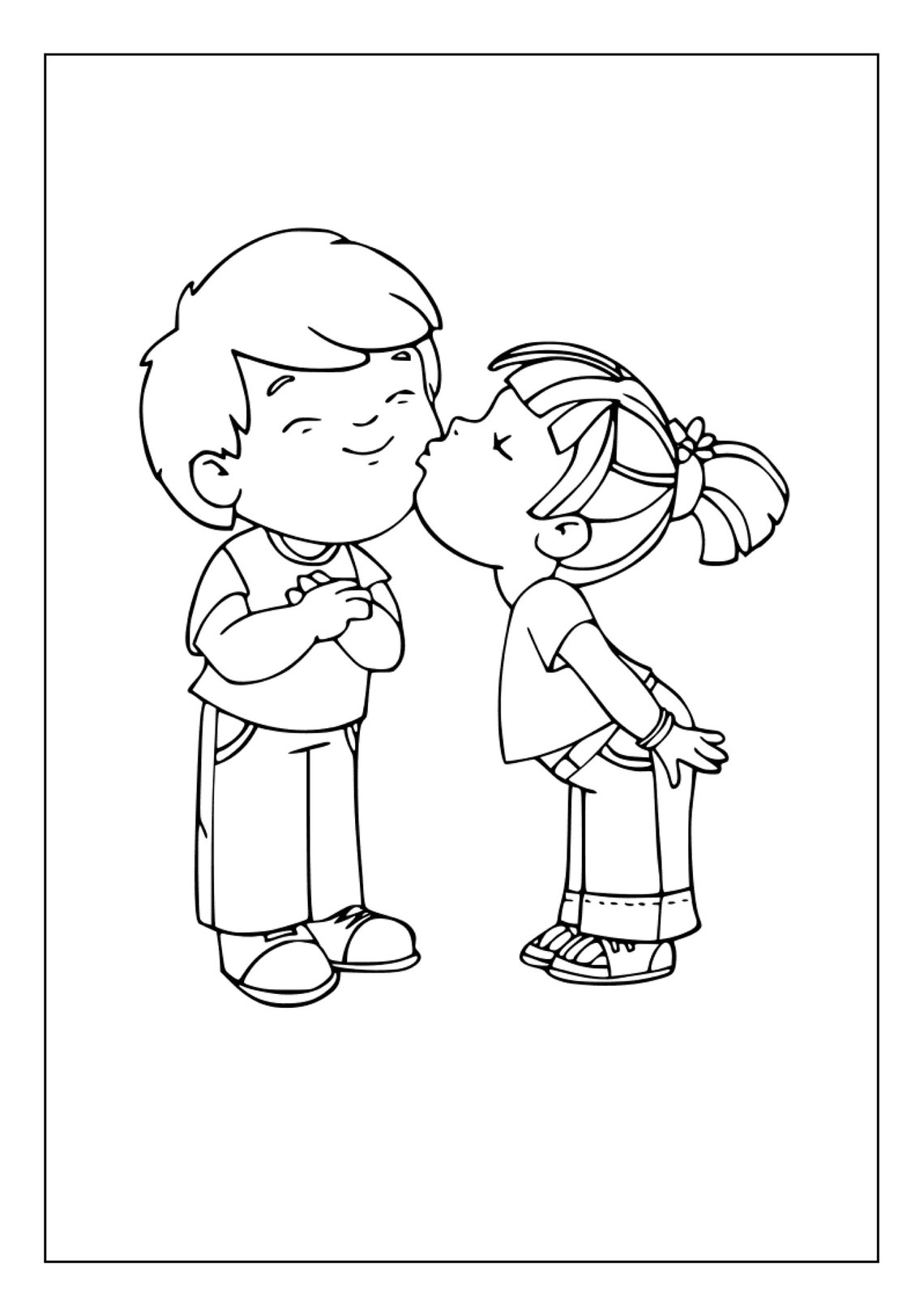 Printable Lovers Coloring Pages for Kids & Adults | 25 Pages | Instant ...