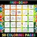 Printable Friendship Coloring Pages for Kids and Adults 50 Pages ...