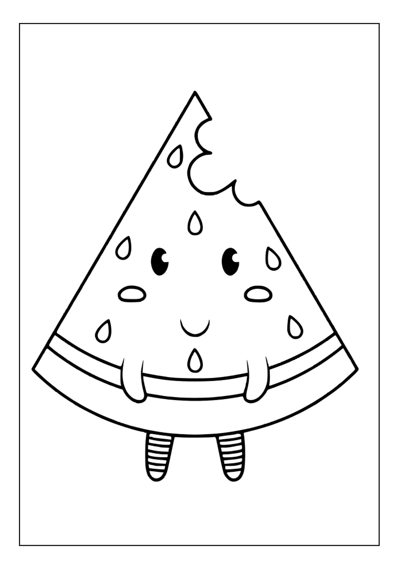 Printable Watermelon Coloring Pages for Kids & Adults | 70 Pages ...