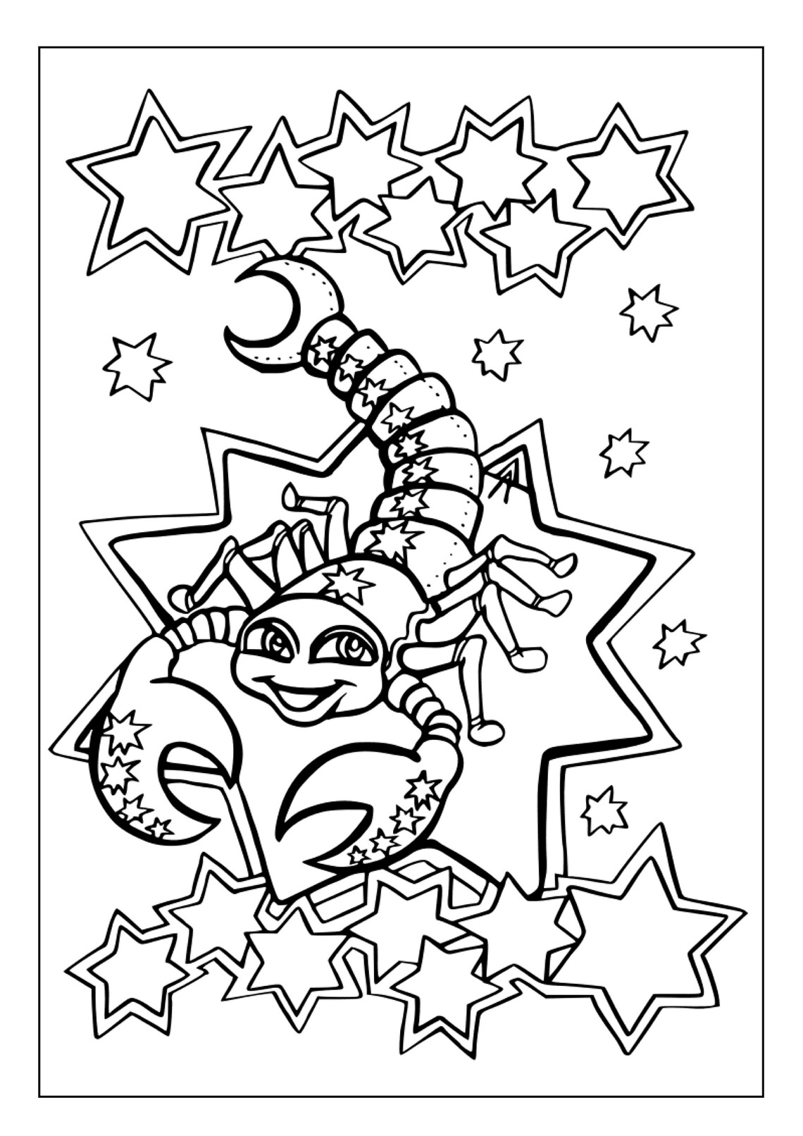 Printable Zodiac Signs Coloring Pages for Kids & Adults | 50 Pages ...