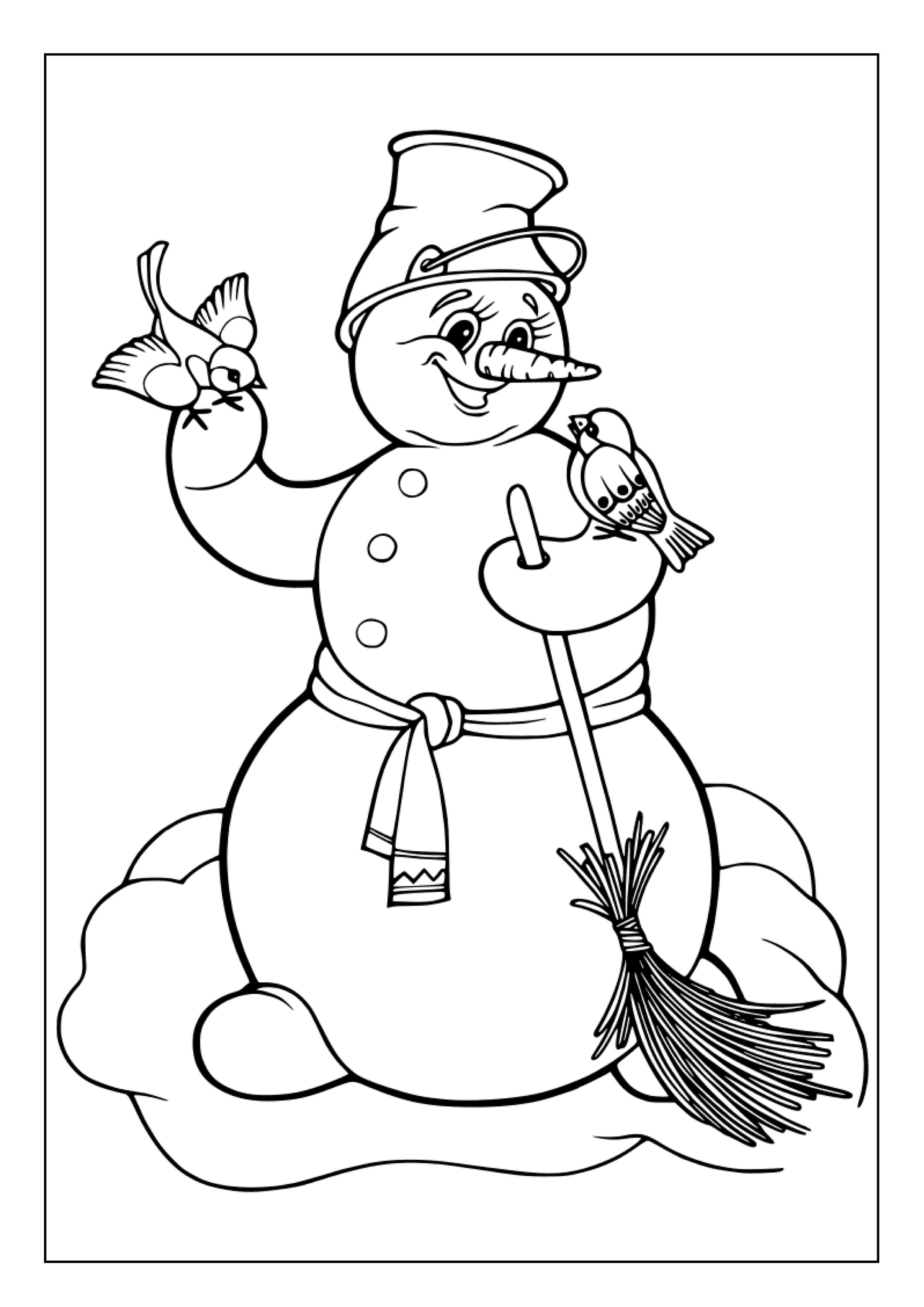 Printable Snowman Coloring Pages for Kids and Adults | 90 Pages ...