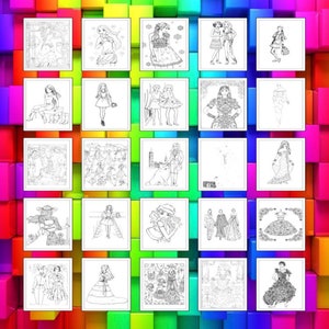 Printable Fashion Coloring Pages for Kids and Adults | 90 Pages ...