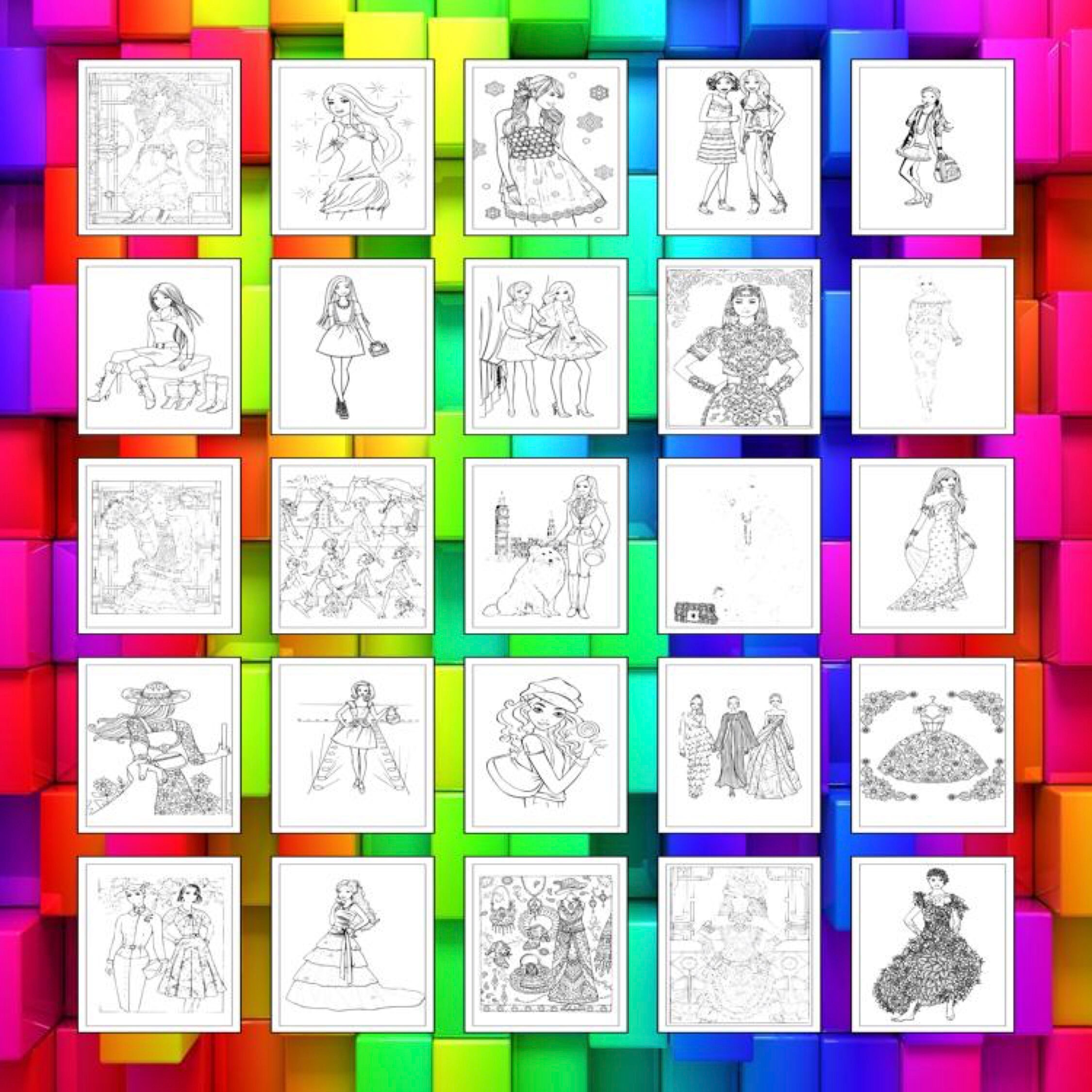 Printable Fashion Coloring Pages for Kids and Adults | 90 Pages ...