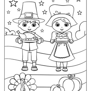 Printable Thanksgiving Coloring Pages for Kids and Adults | 50 Pages ...