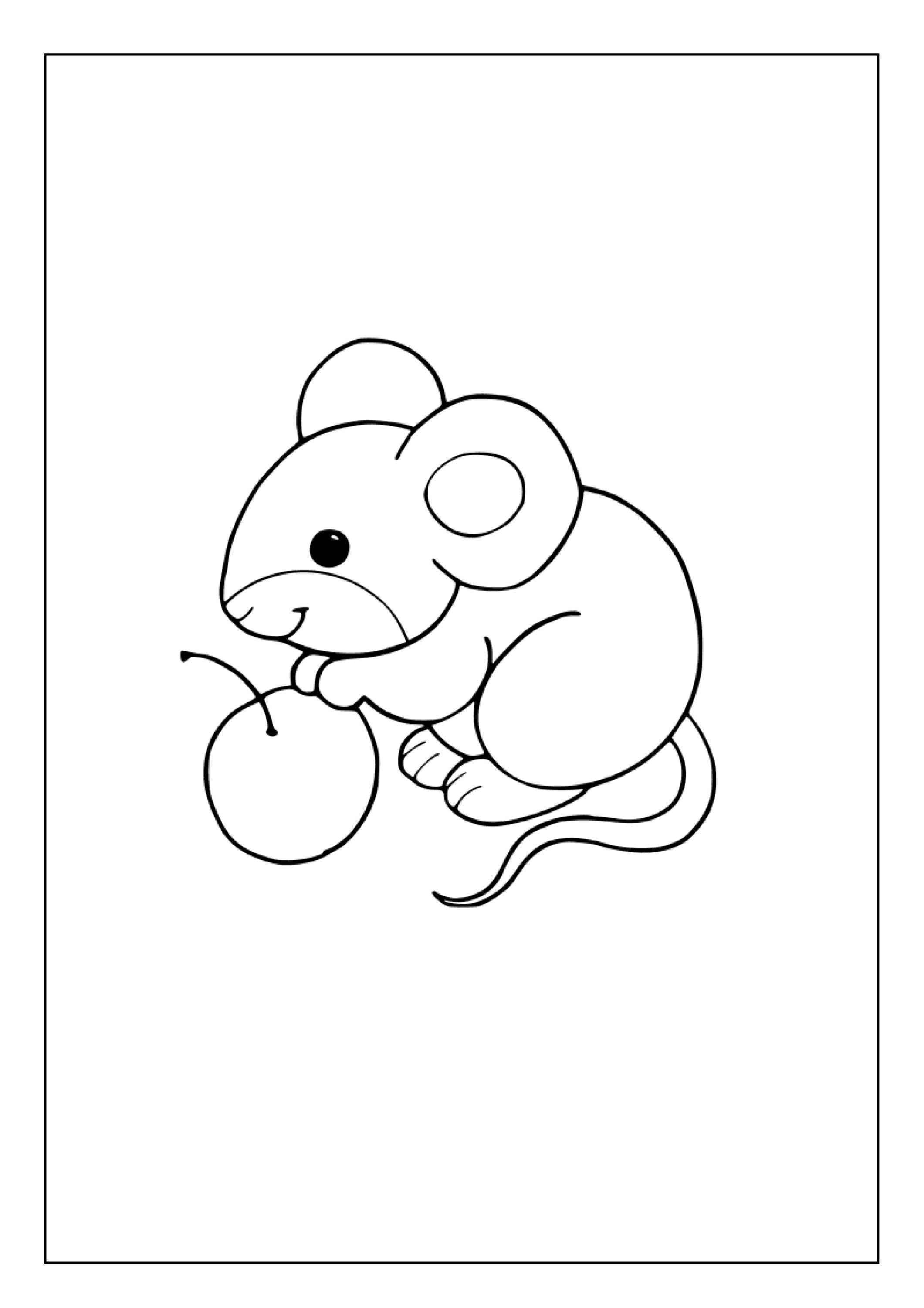 Printable Mouse Coloring Pages for Kids & Adults 40 Pages Instant ...