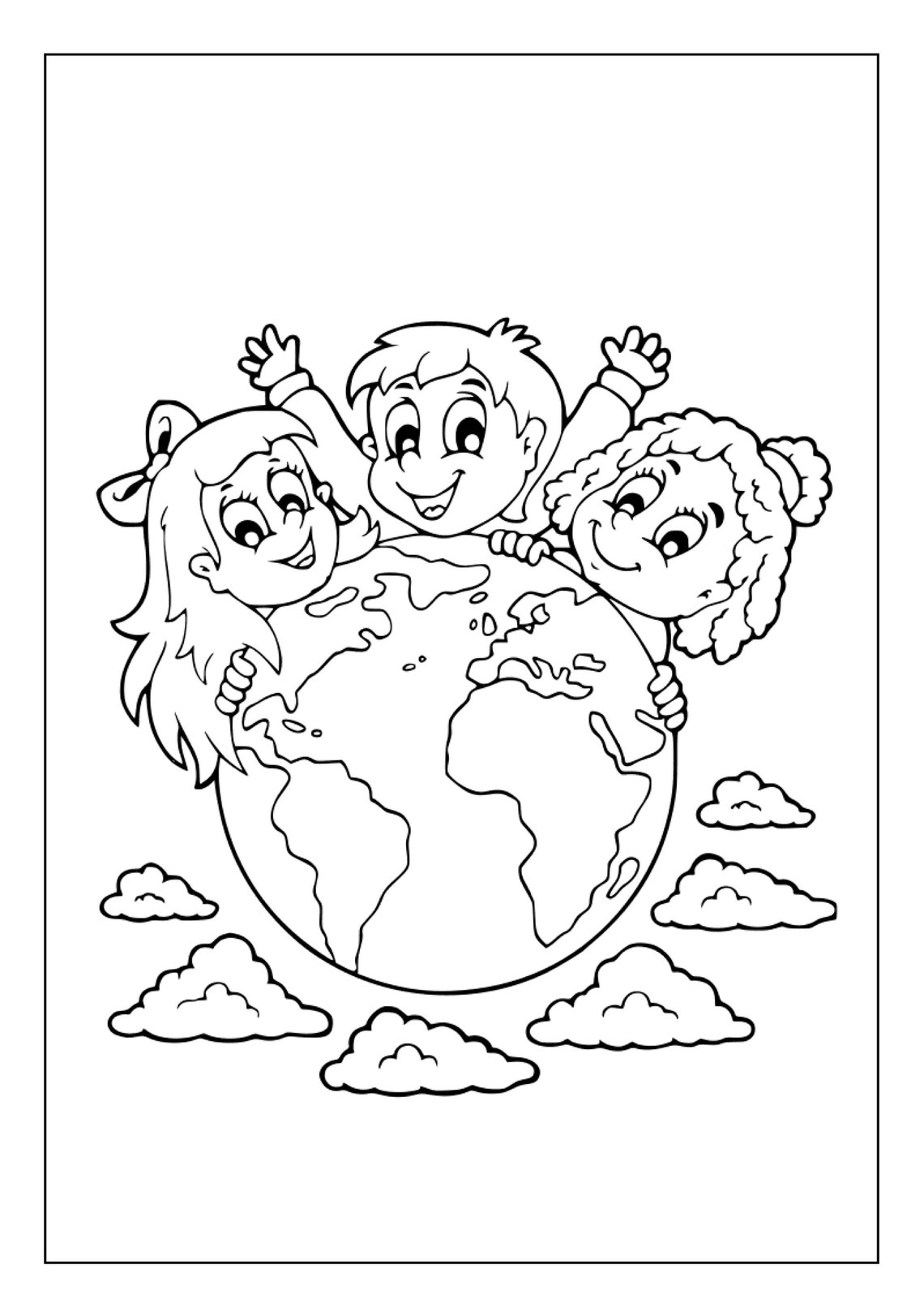 Printable Earth Coloring Pages for Kids and Adults 90 Pages Instant ...