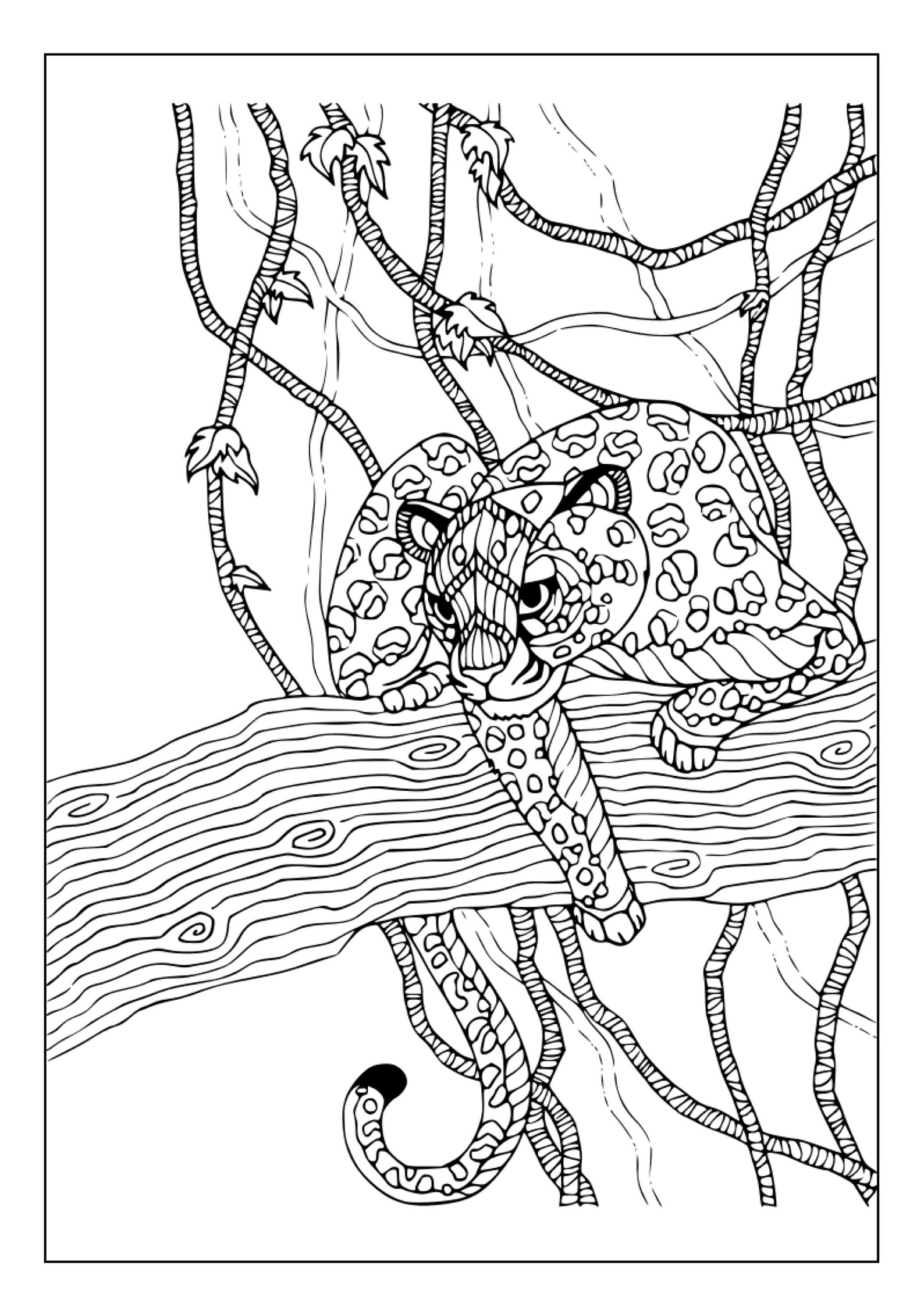Printable Cute Wild Cats Coloring Pages for Kids & Adults 25 Pages ...