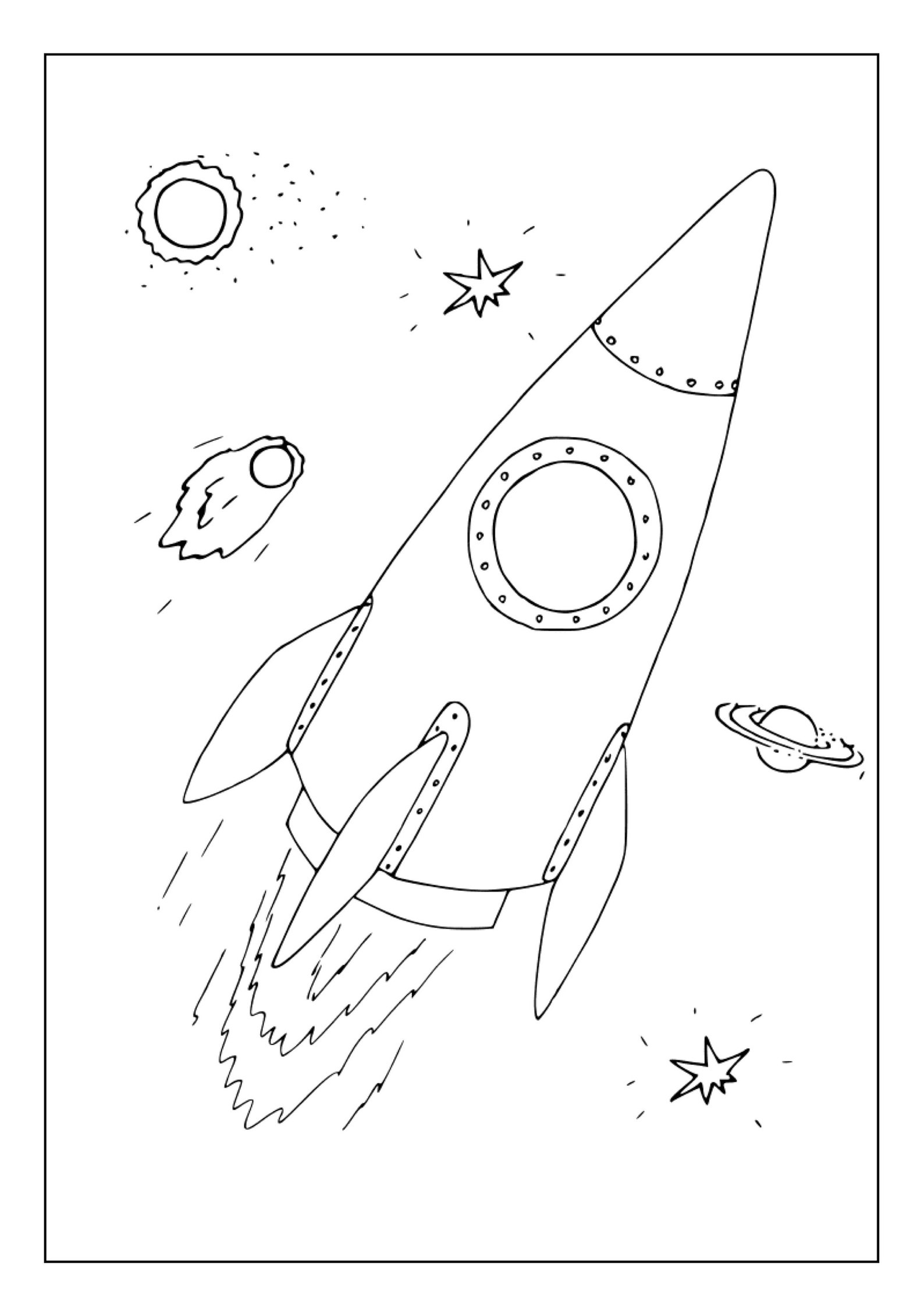 Printable Spaceship Coloring Pages for Kids & Adults | 65 Pages ...