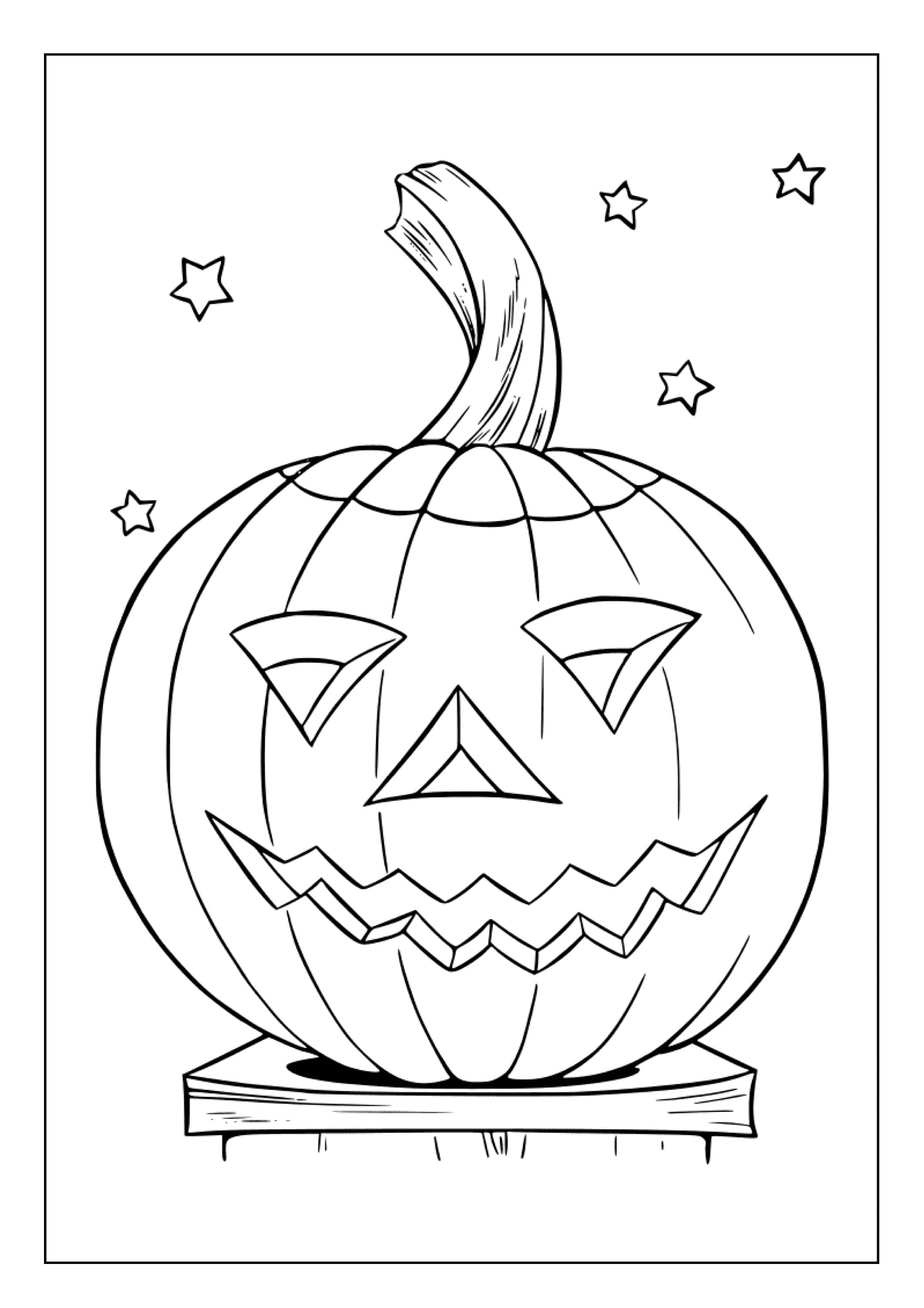 Printable Jack O Lantern Coloring Pages for Kids & Adults 100 - Etsy