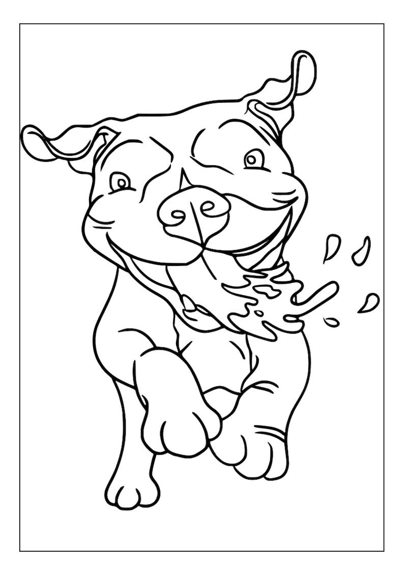 Printable Pitbull Coloring Pages for Kids and Adults | 90 Pages ...