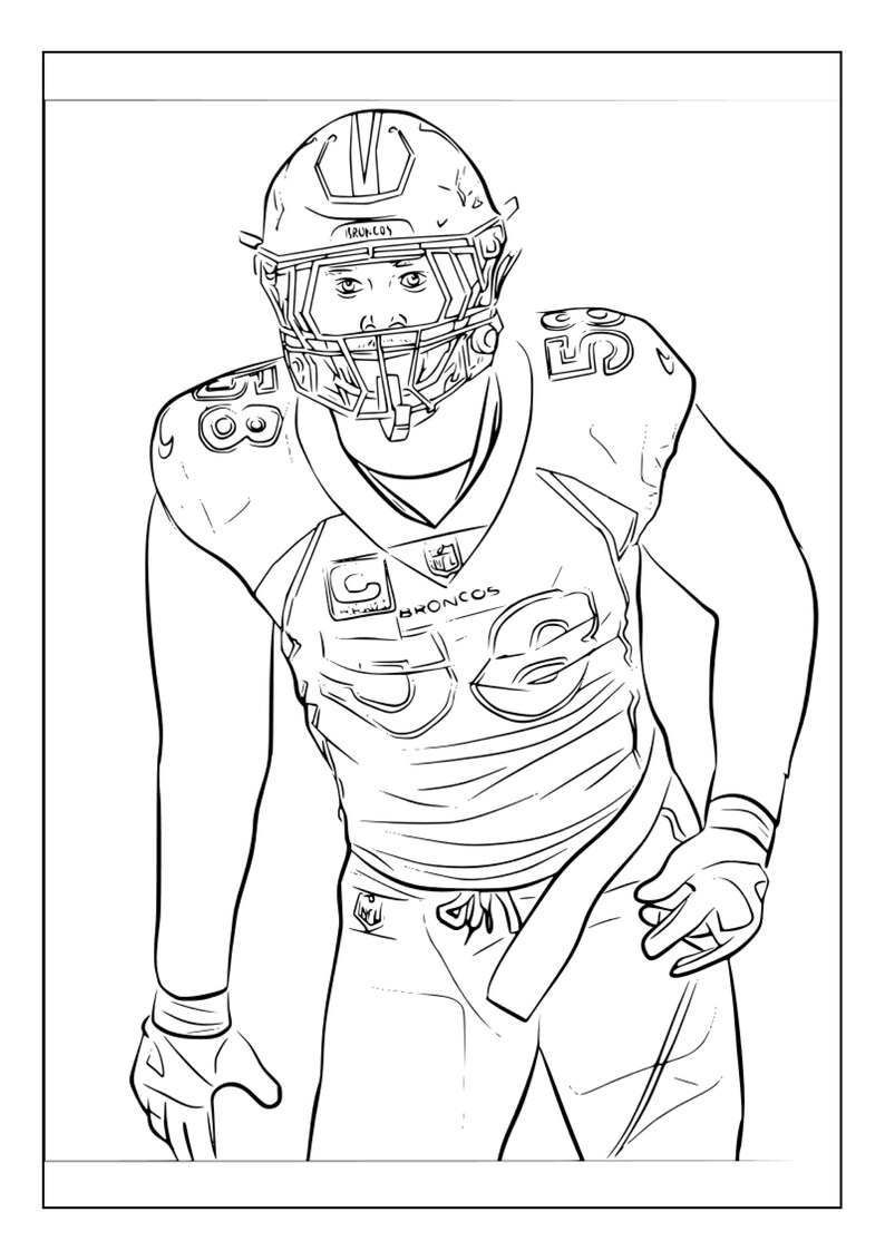 Printable American Football Coloring Pages for Kids & Adults | 35 Pages ...