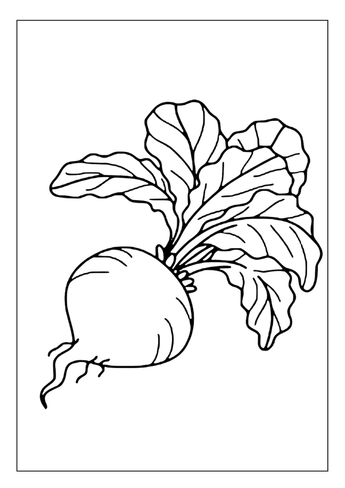 Printable Vegetables Coloring Pages for Kids and Adults | 35 Pages ...