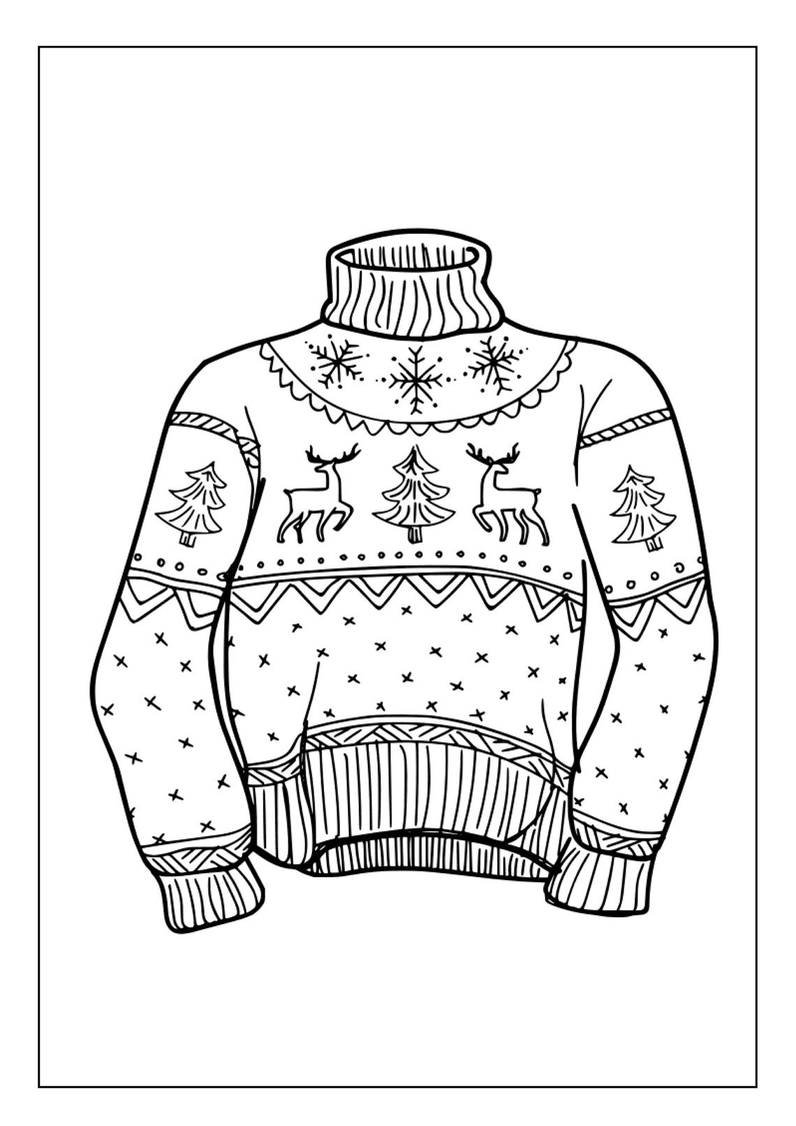 Printable Cozy Sweater Coloring Pages for Kids & Adults | 35 Pages ...