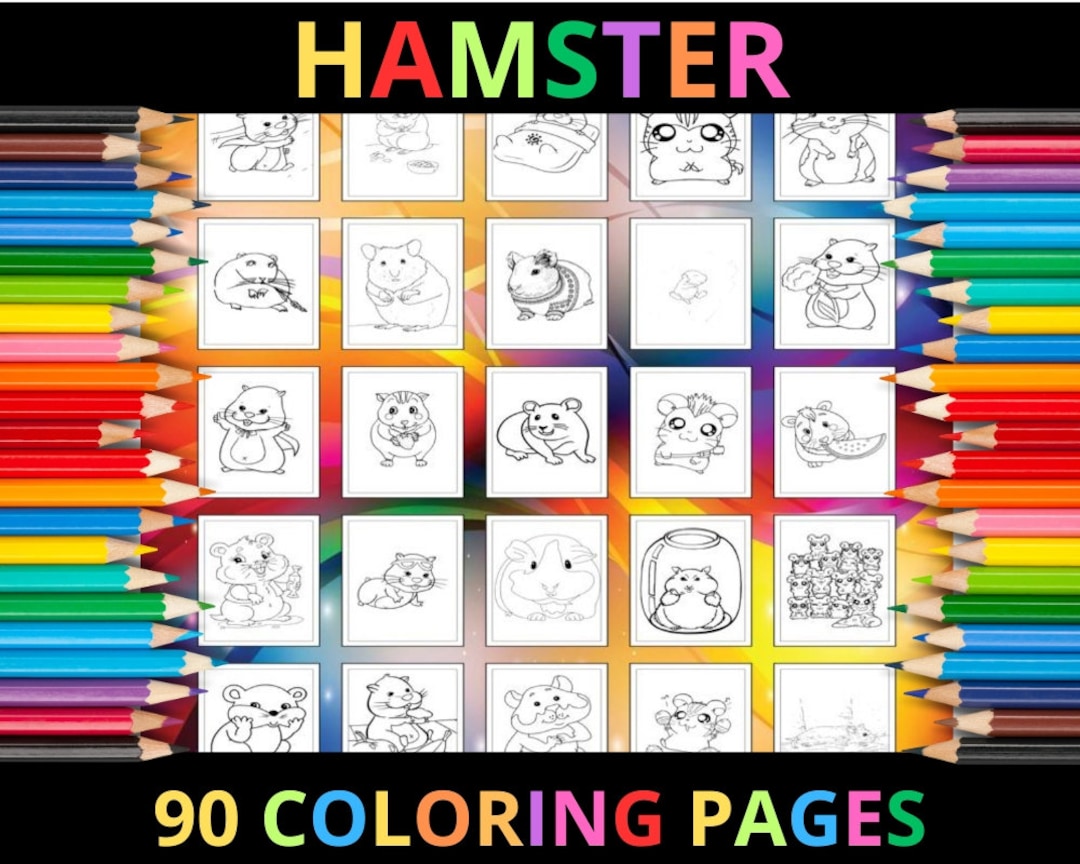 Printable Hamster Coloring Pages for Kids and Adults | 90 Pages ...