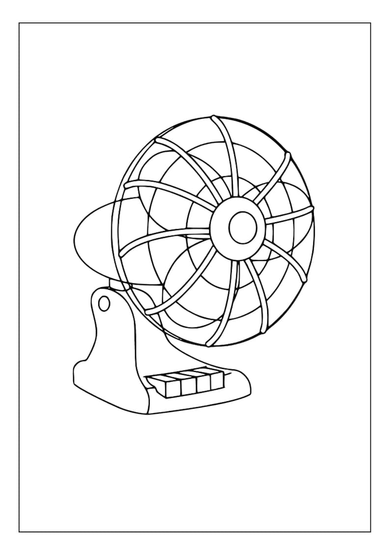 Printable Home Appliances Coloring Pages for Kids & Adults | 35 Pages ...