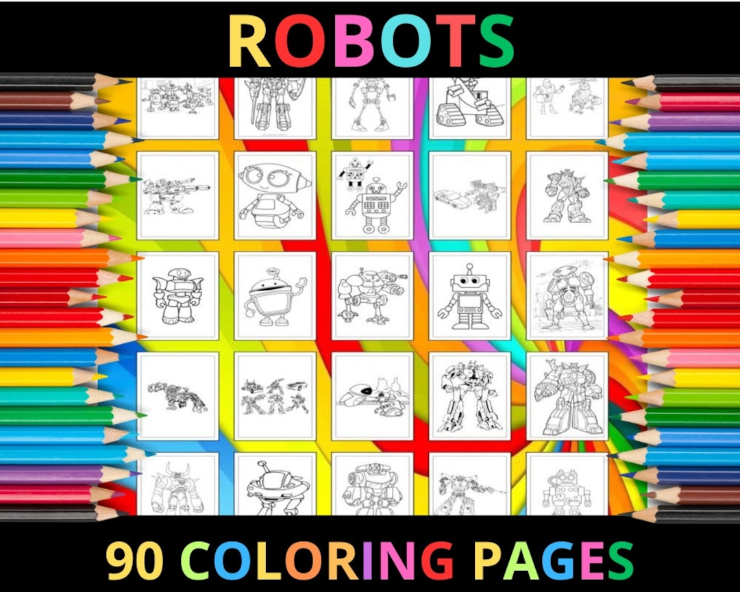 Printable Robots Coloring Pages for Kids and Adults | 90 Pages ...