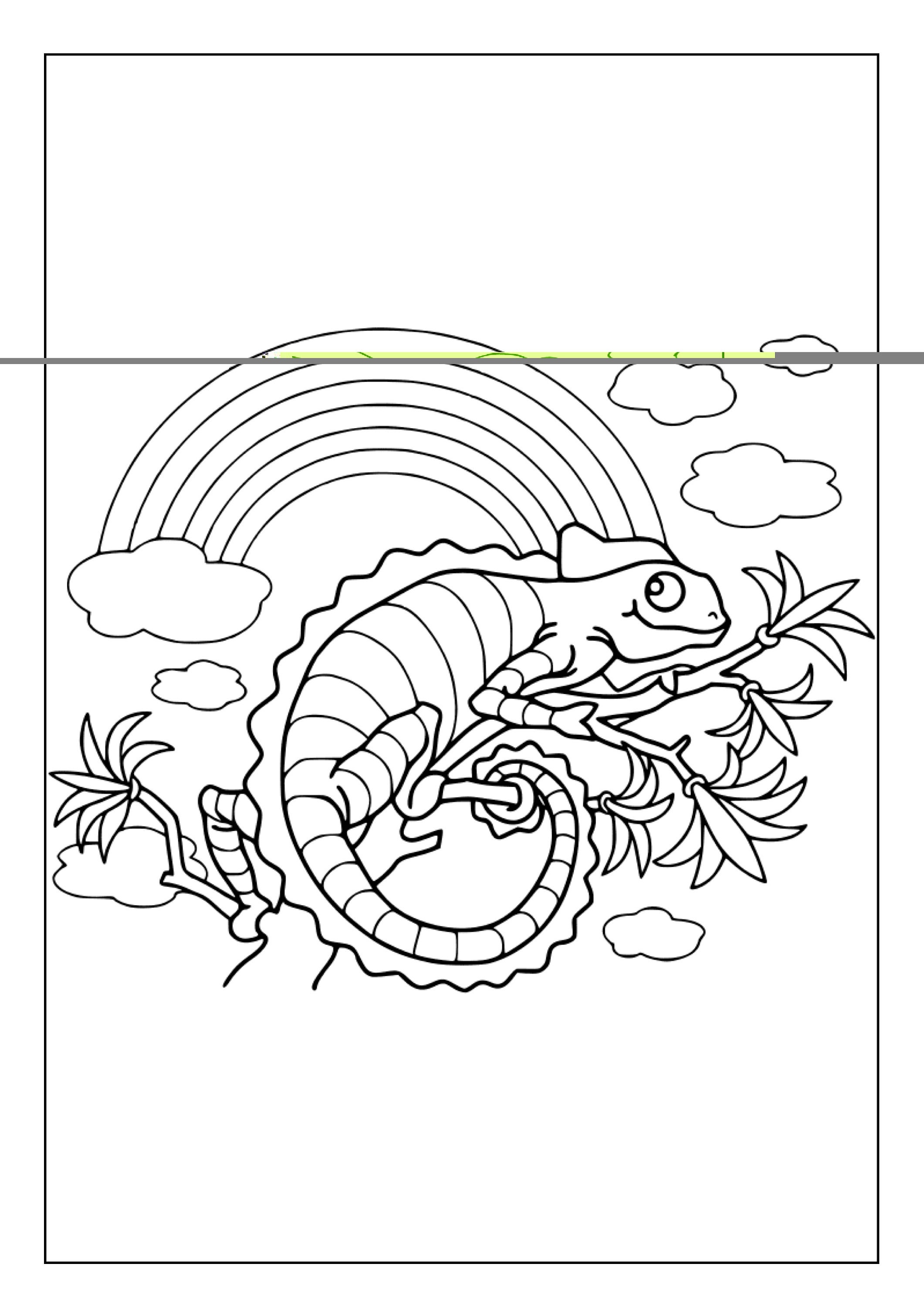Printable Chameleon Coloring Pages for Kids & Adults 75 - Etsy